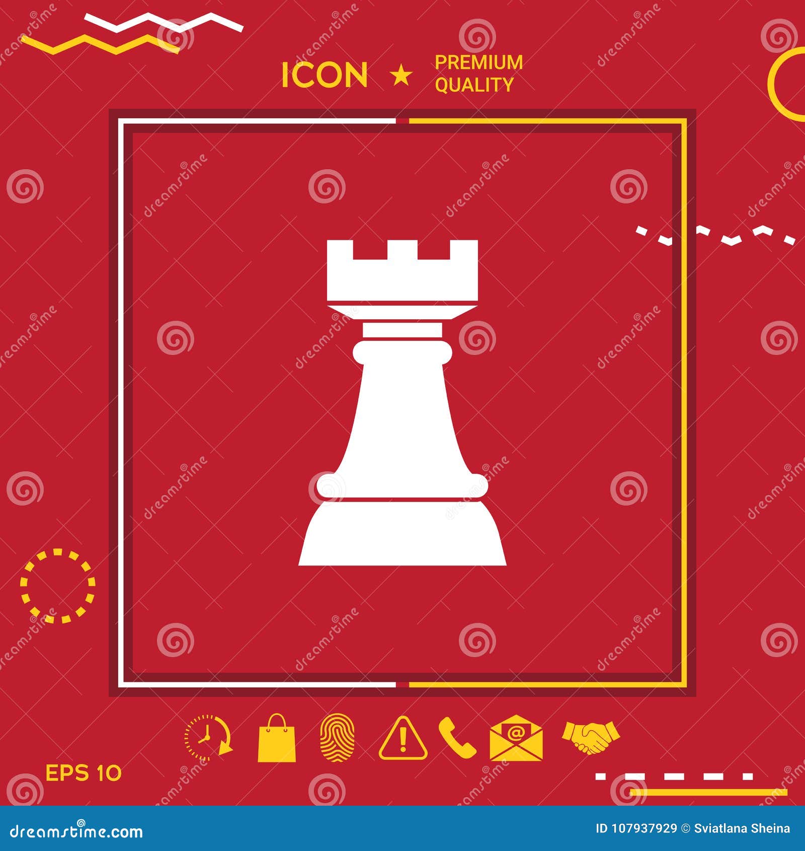 Chess Rook. Strategy icon stock vector. Illustration of castle - 107937929