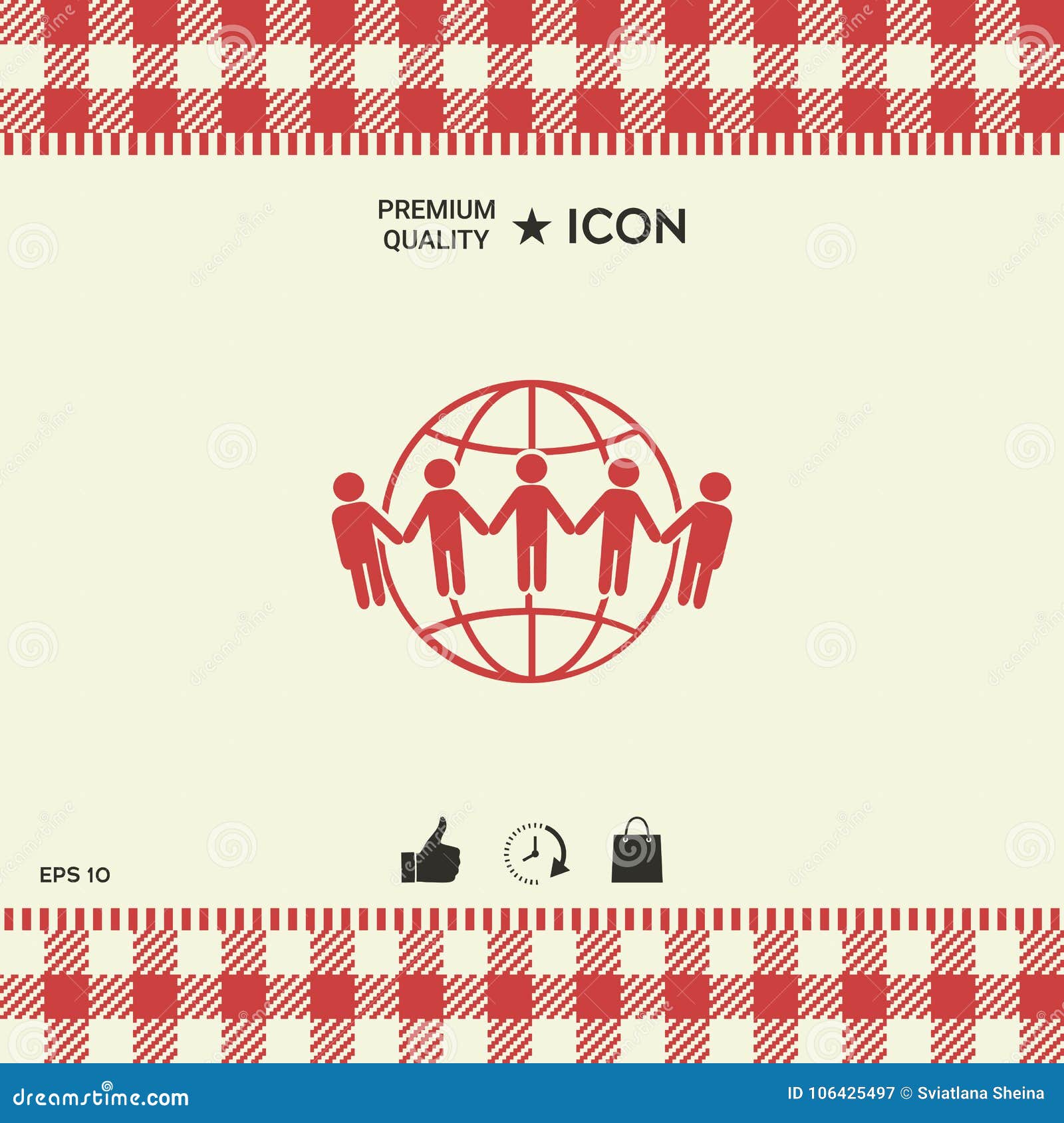 Earth Icon. Communication Around the World Concept. Global Community ...