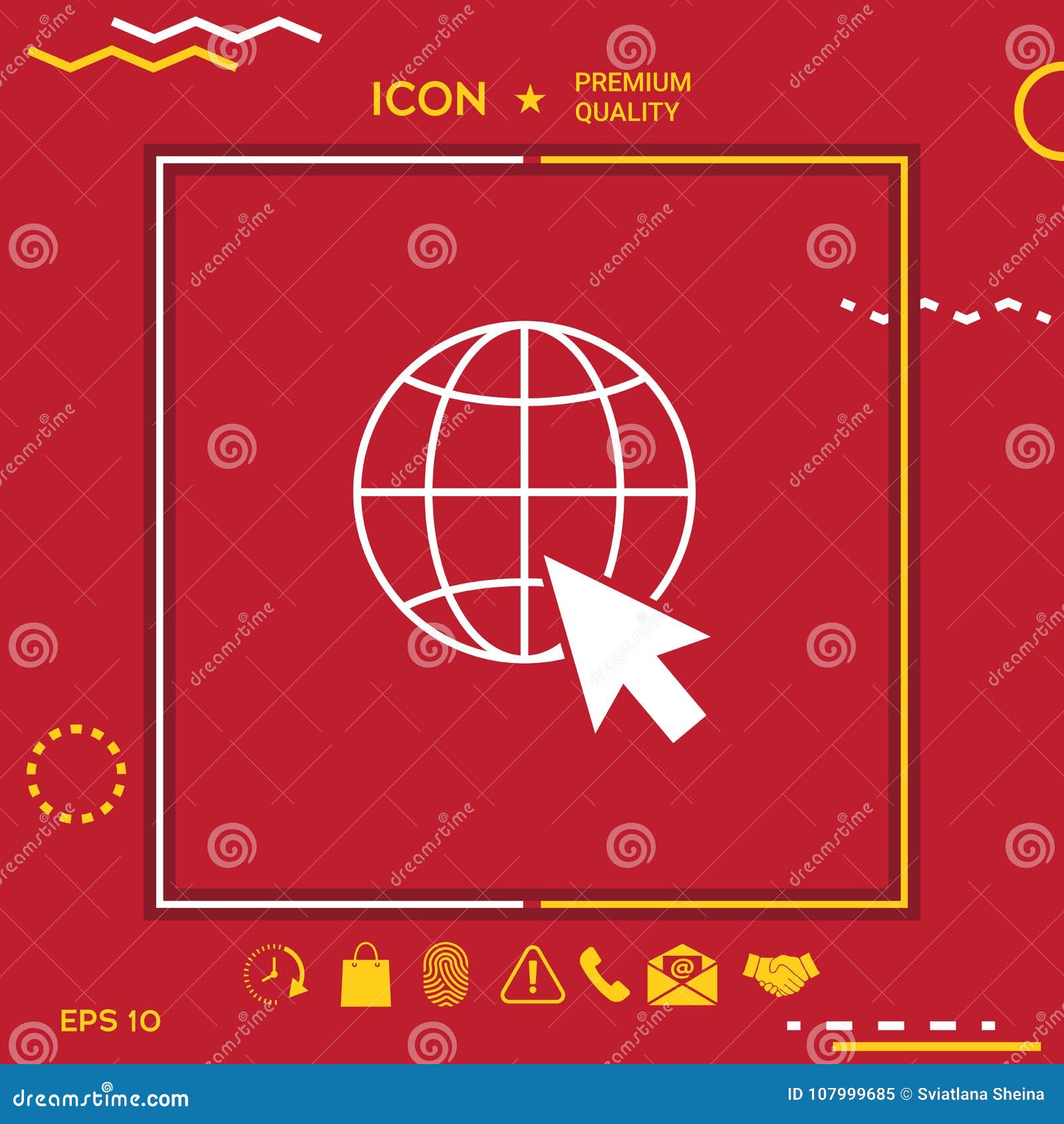 Go to web, internet icon stock vector. Illustration of click - 107999685