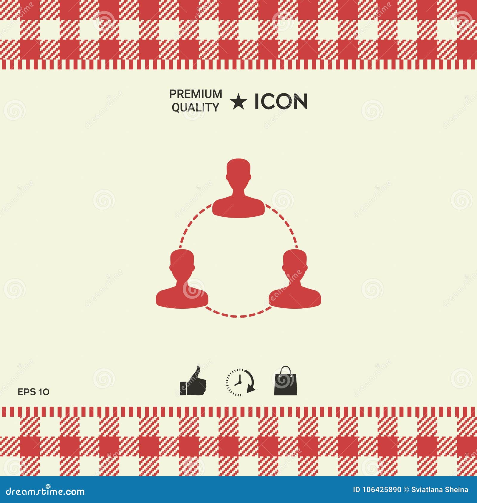 Human Connection Symbol, Icon Stock Vector - Illustration of management ...