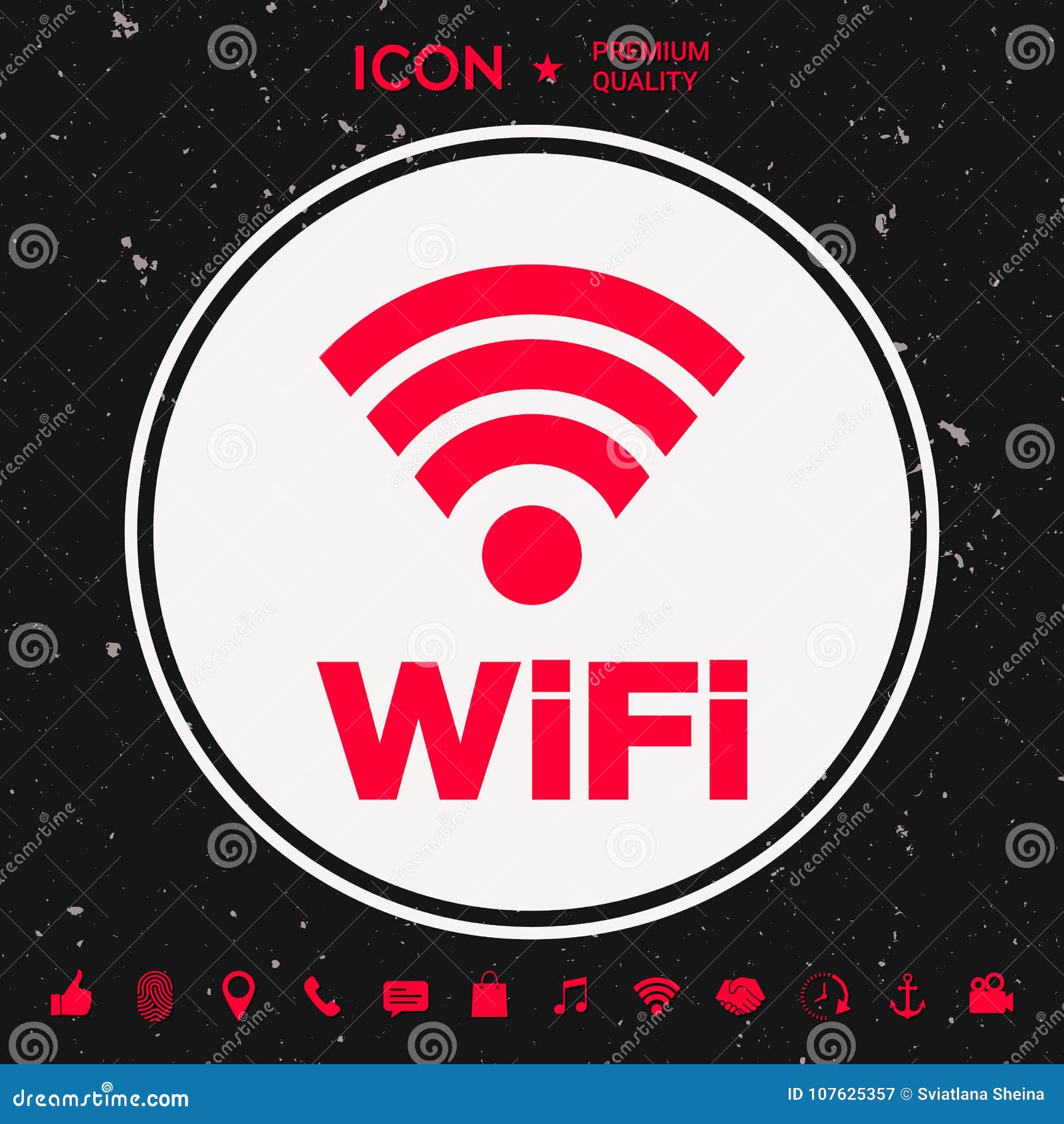 Internet Connection Symbol Icon Stock Vector - Illustration of digital ...