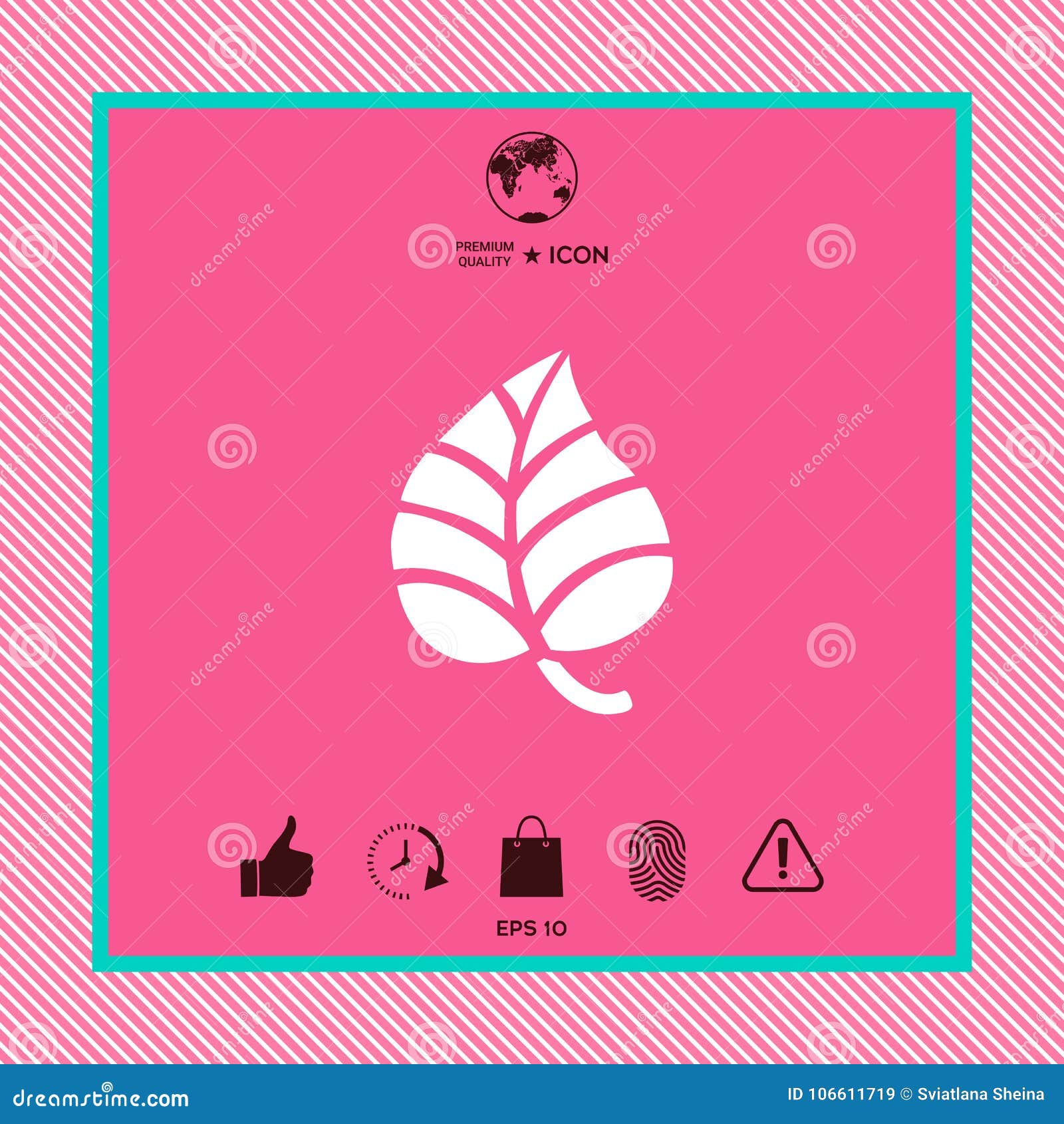 Leaf symbol logo. stock vector. Illustration of corporate - 106611719