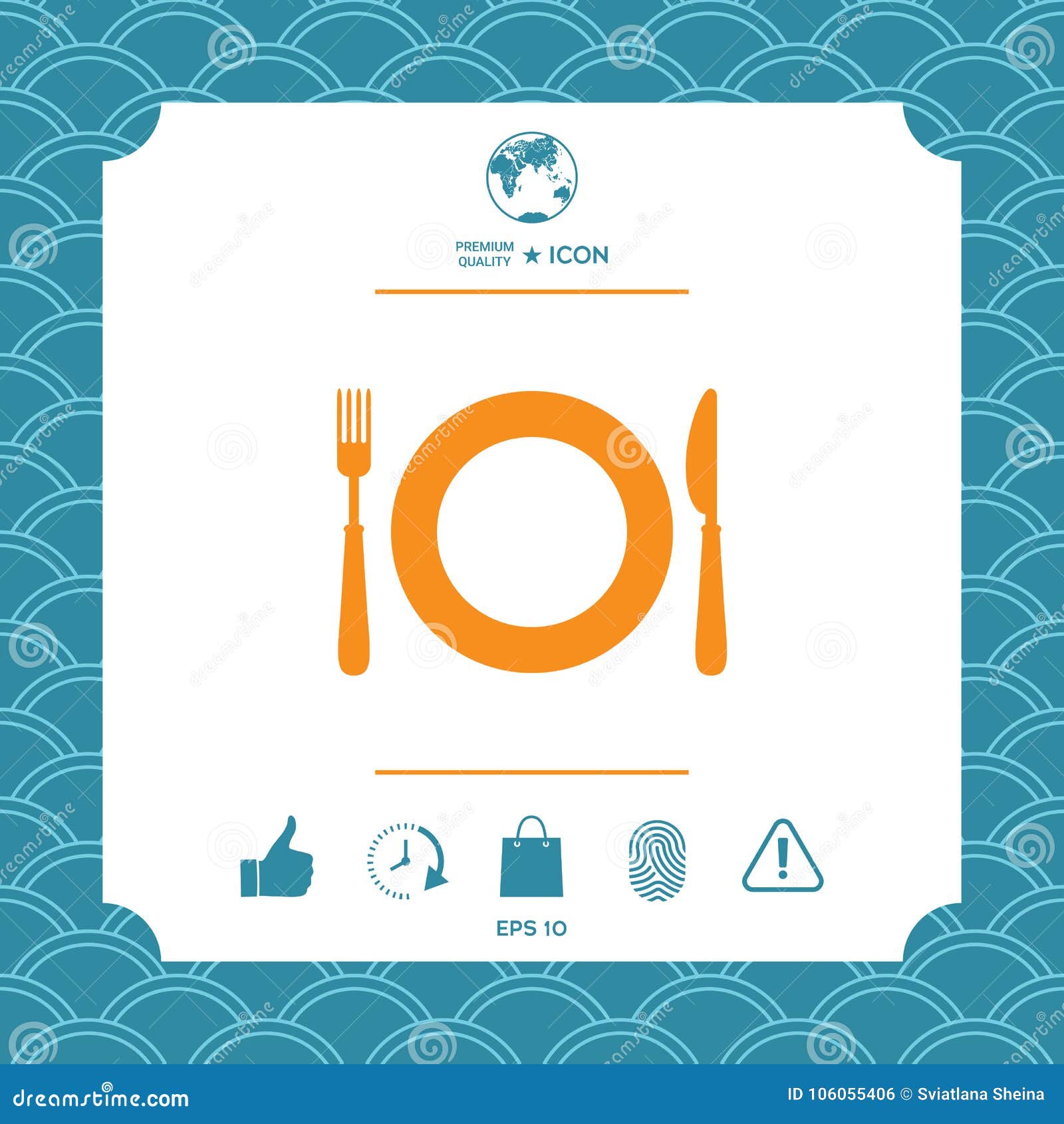 Restaurant symbol icon stock vector. Illustration of icon - 106055406