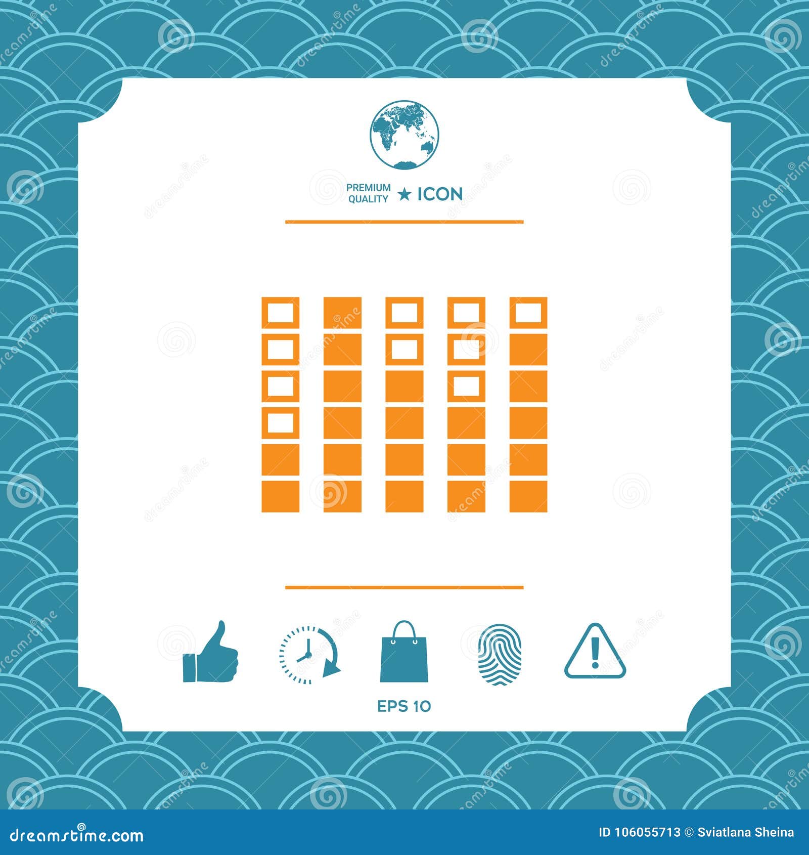 Spectrum Analyzer, Equalizer Icon Stock Vector - Illustration of music ...