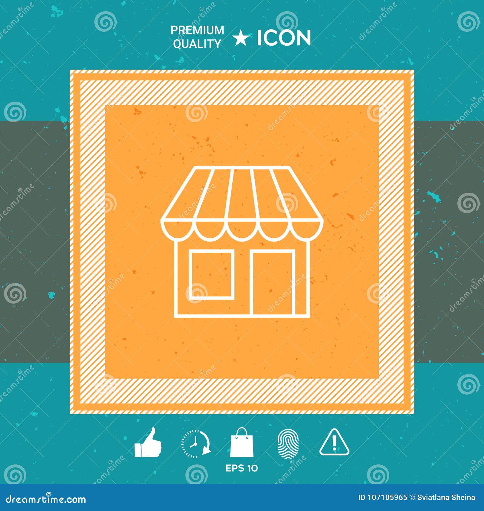 Store symbol icon stock vector. Illustration of retail - 107105965