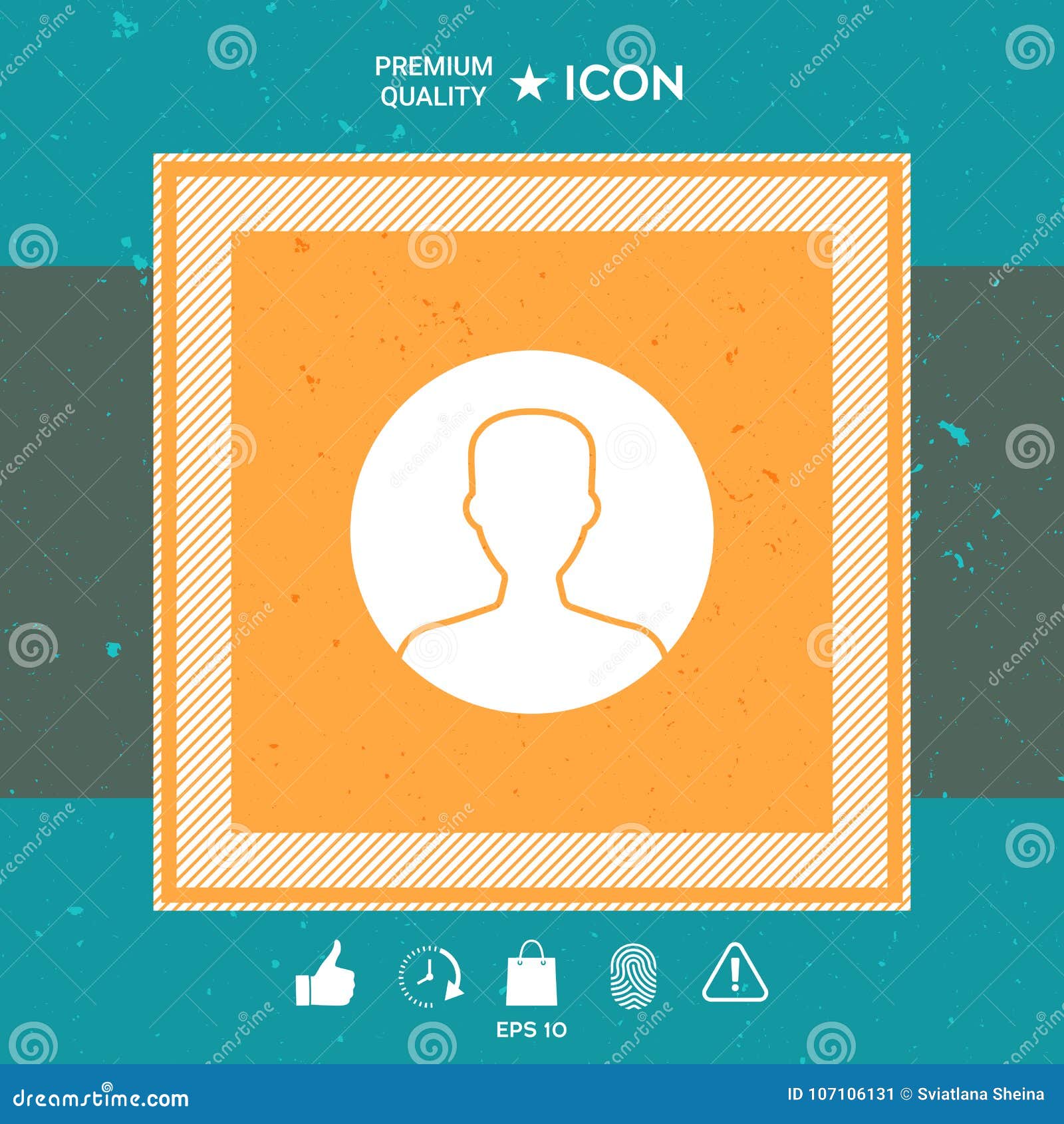 Symbol of User Icon in Circle. Profile Icon. Stock Vector ...