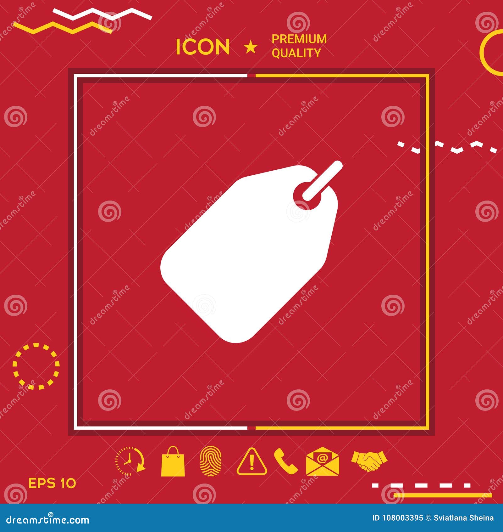 Tag symbol icon stock vector. Illustration of offer - 108003395