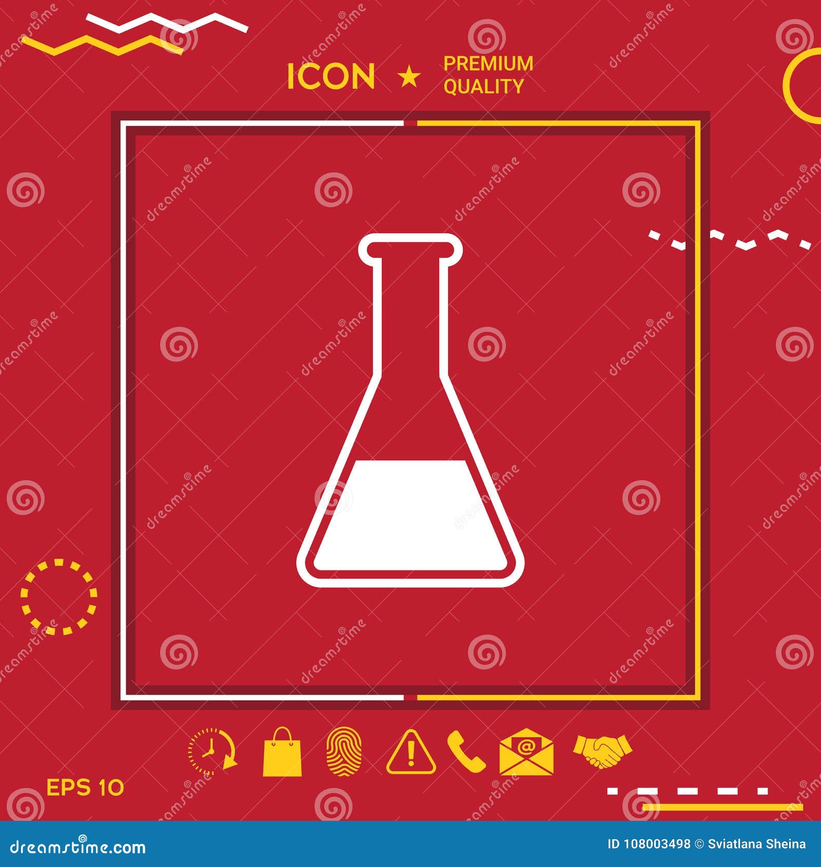 Test-tube symbol icon stock vector. Illustration of container - 108003498