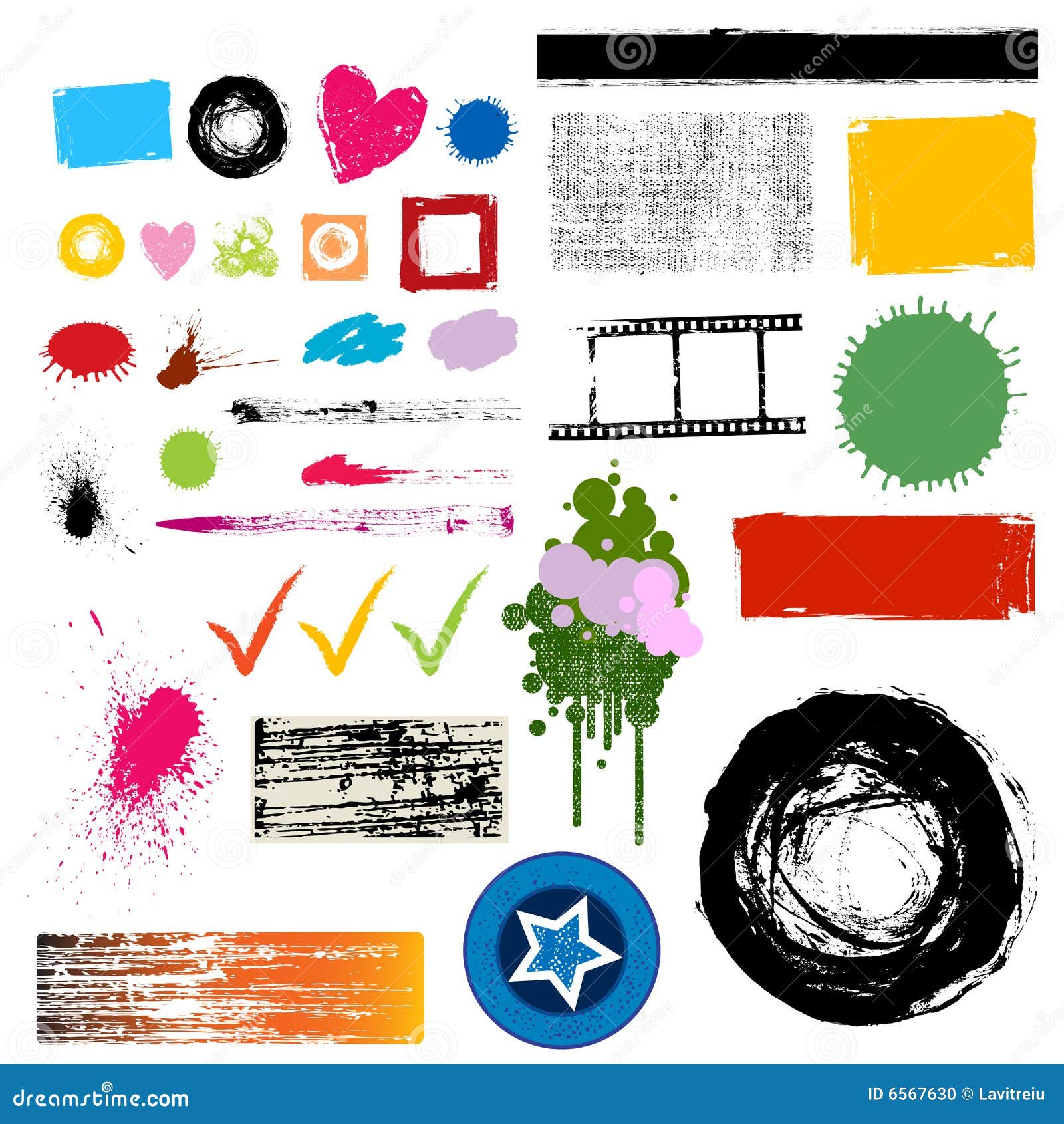 Graphic elements stock vector. Illustration of drop, logo - 6567630