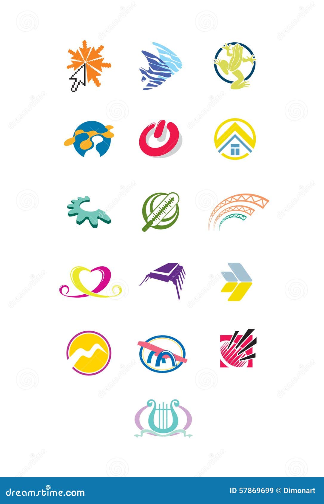 Graphic Elements For Logo Cartoon Vector | CartoonDealer.com #57869699