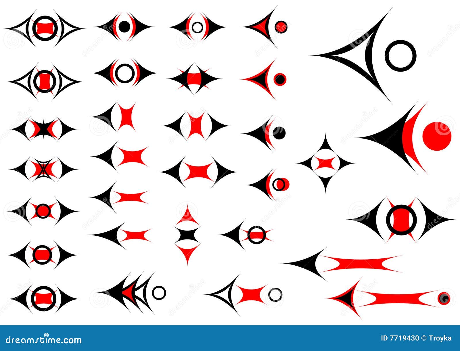 Graphic elements set. stock vector. Illustration of balance - 7719430