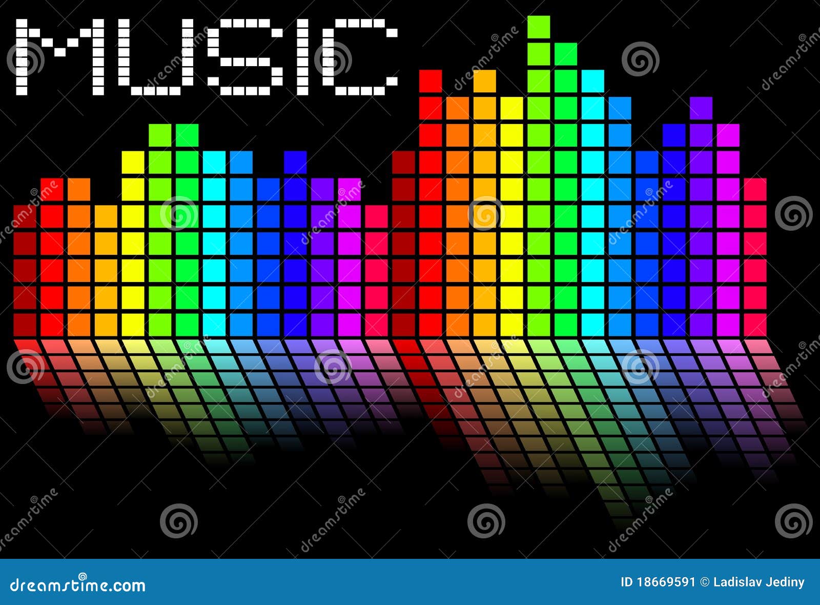 Graphic equalizer stock vector. Illustration of equipment - 18669591