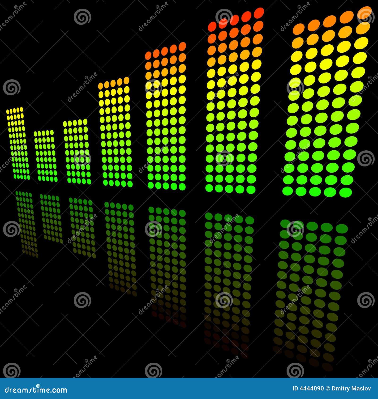Graphic Equalizer stock vector. Illustration of background - 4444090