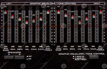Graphic Equalizer stock photo. Image of stereo, bands - 8756650