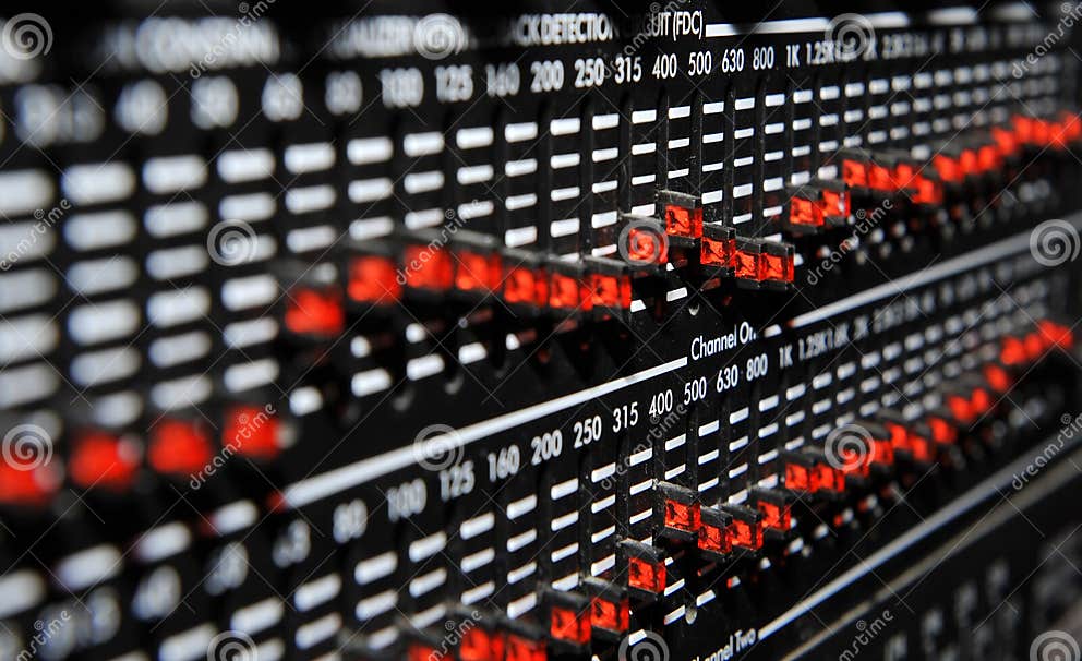 Graphic Equalizer Display stock image. Image of controls - 28241445