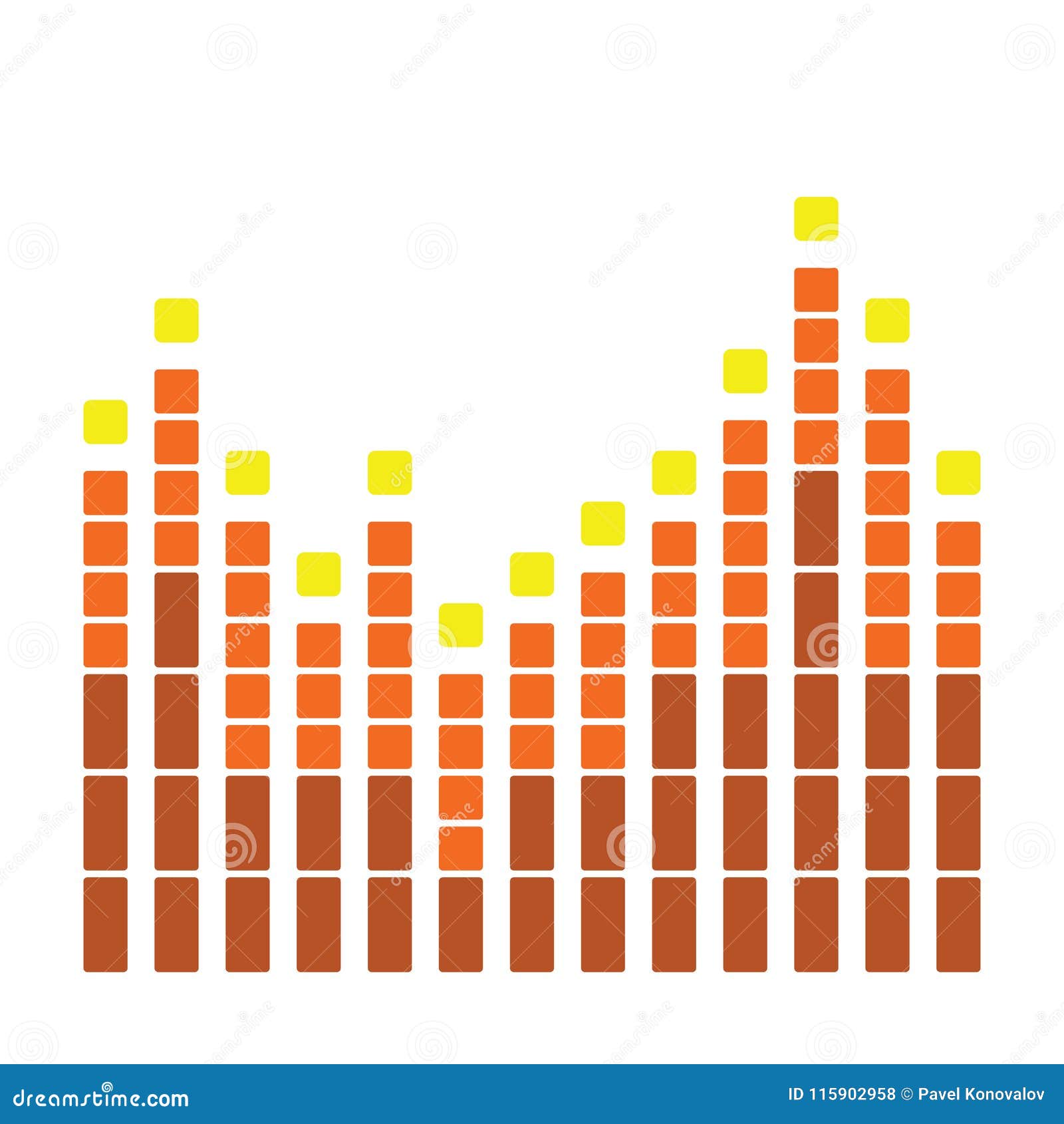 Graphic equalizer icon stock vector. Illustration of modern - 115902958