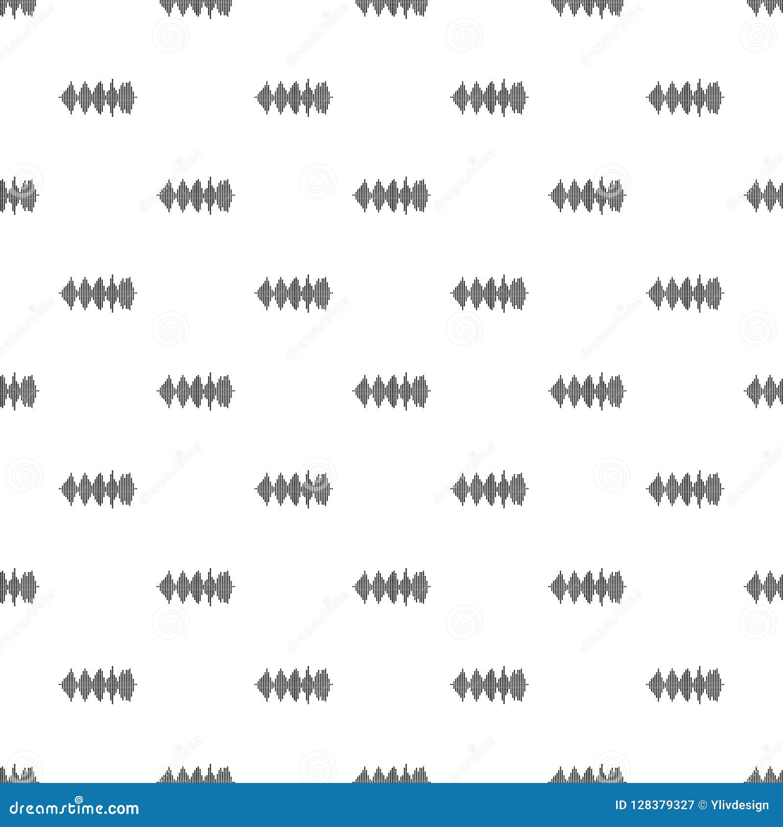 Graphic Equalizer Pattern, Simple Style Stock Illustration ...