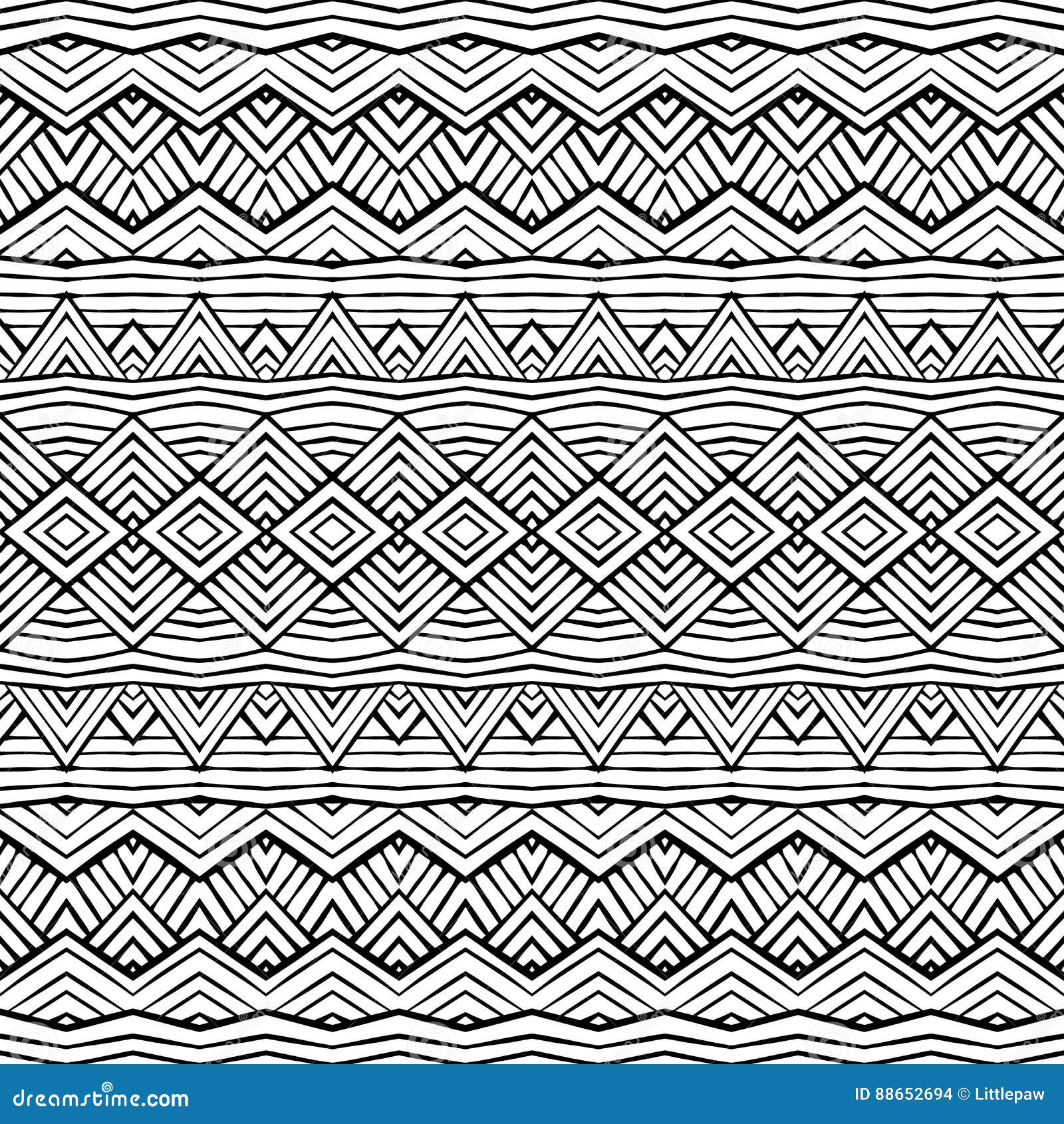 Graphic Ethnic Floral Illustration With Ukrainian Folk Motifs ...