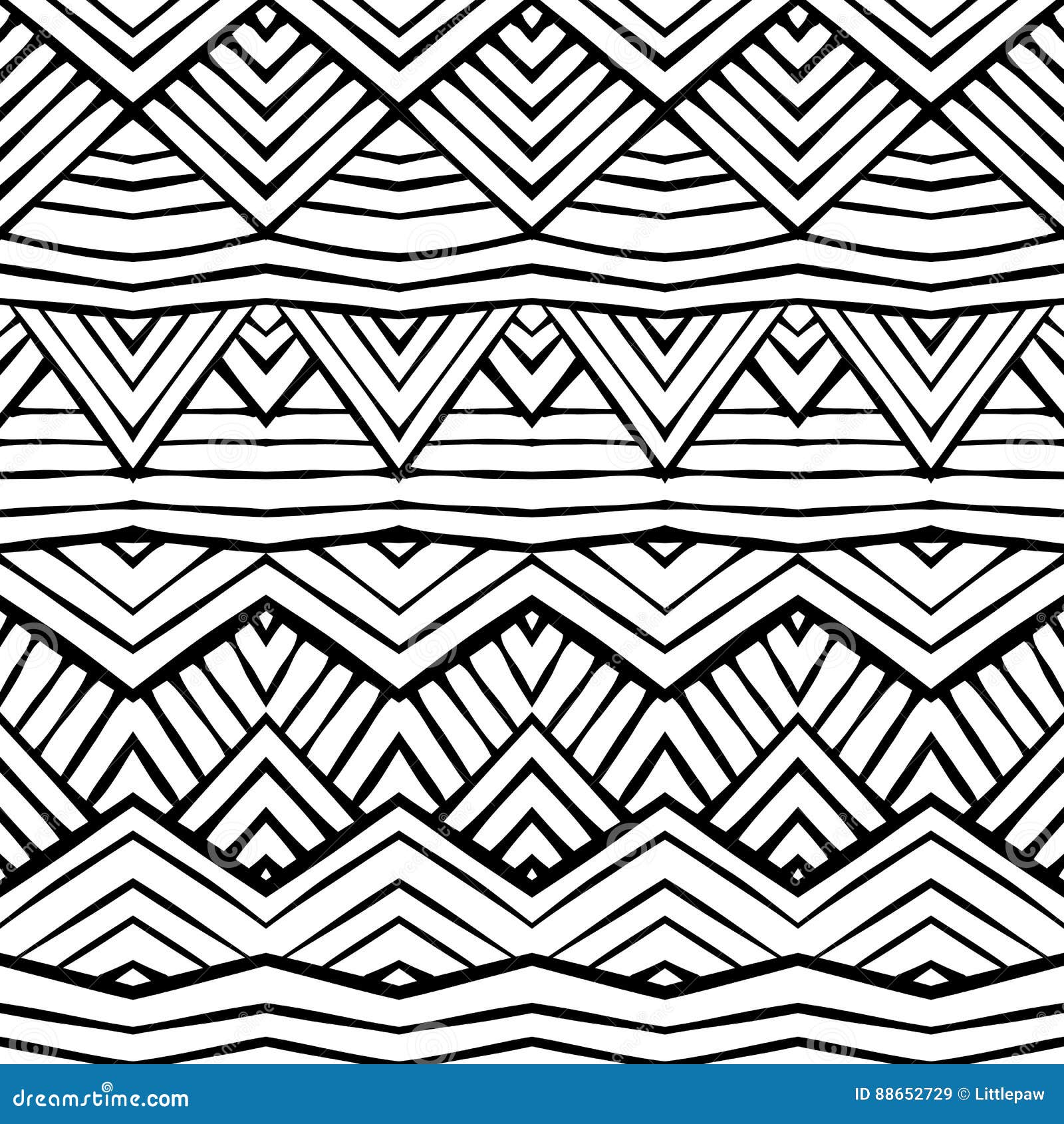 Graphic Ethnic Floral Illustration With Ukrainian Folk Motifs ...