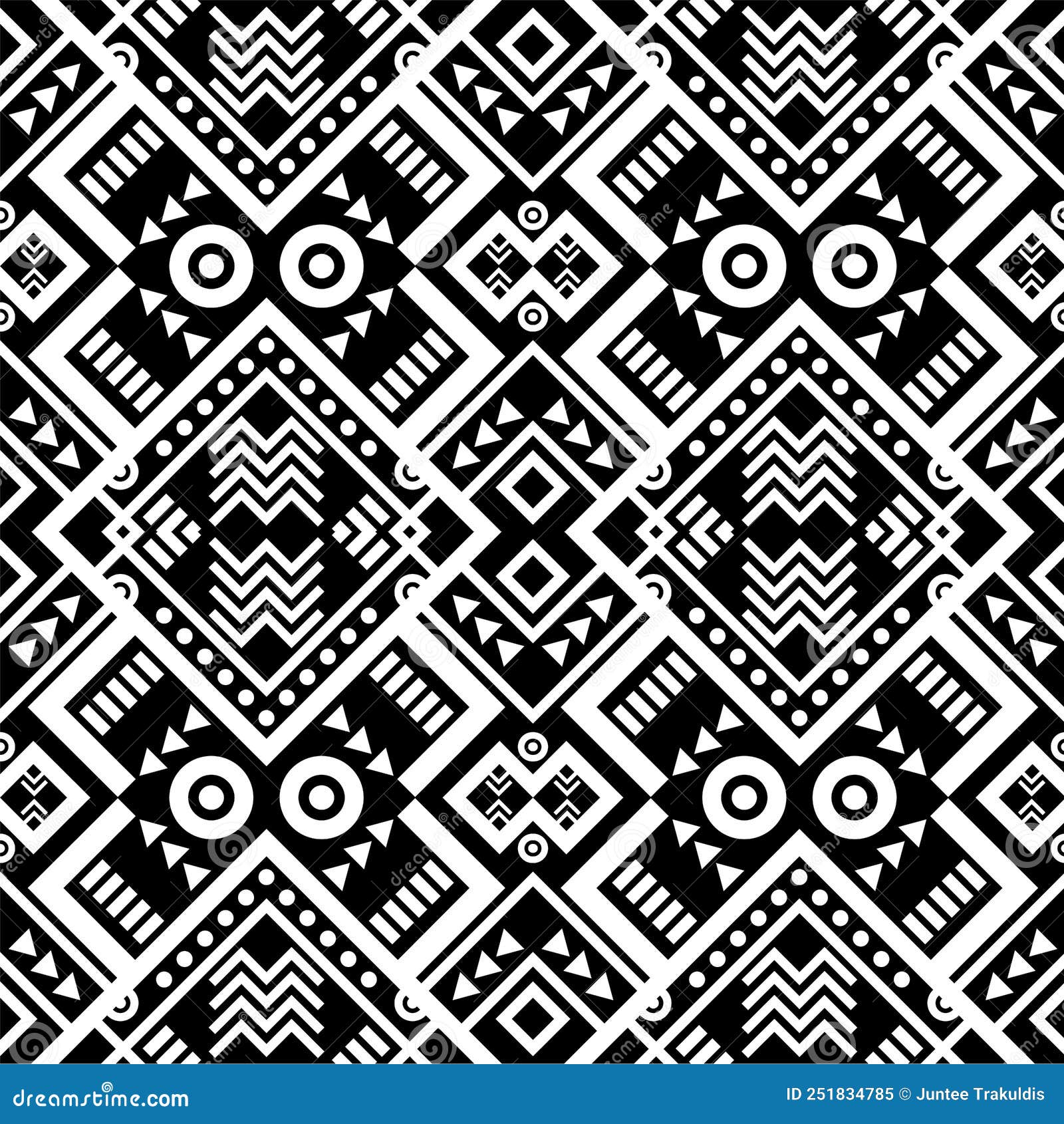 Graphic fabric pattern stock illustration. Illustration of embroidery ...