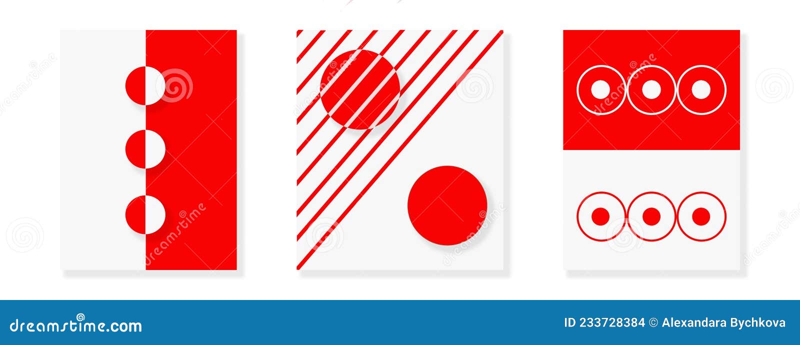 Graphic Figures in Red.red Circles Stock Illustration - Illustration of ...