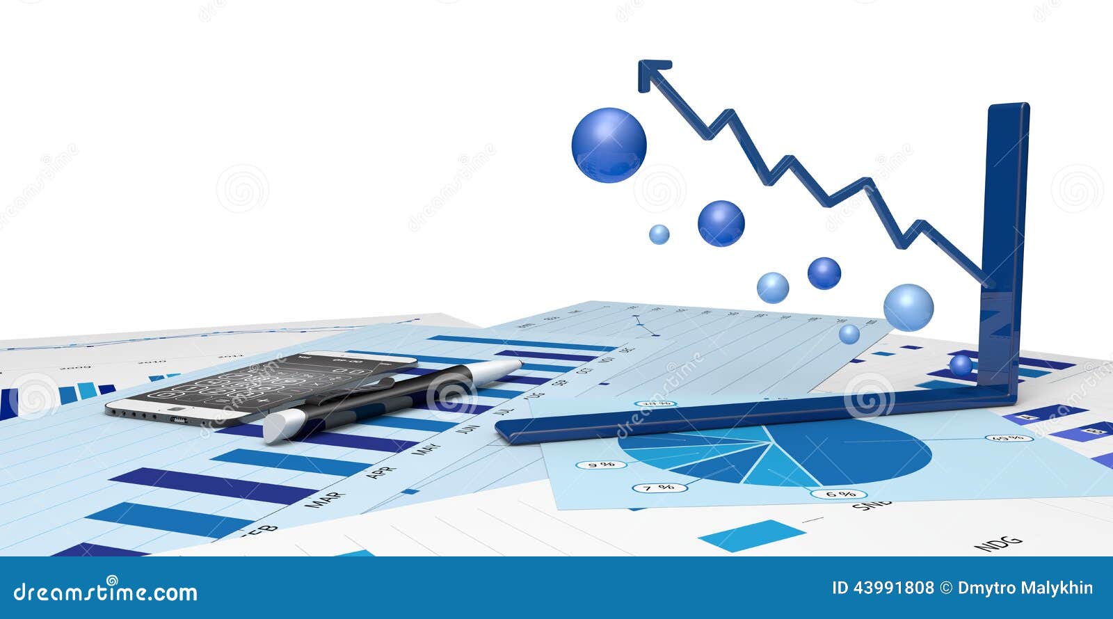 Graphic of Financial Analysis Stock Illustration - Illustration of ...