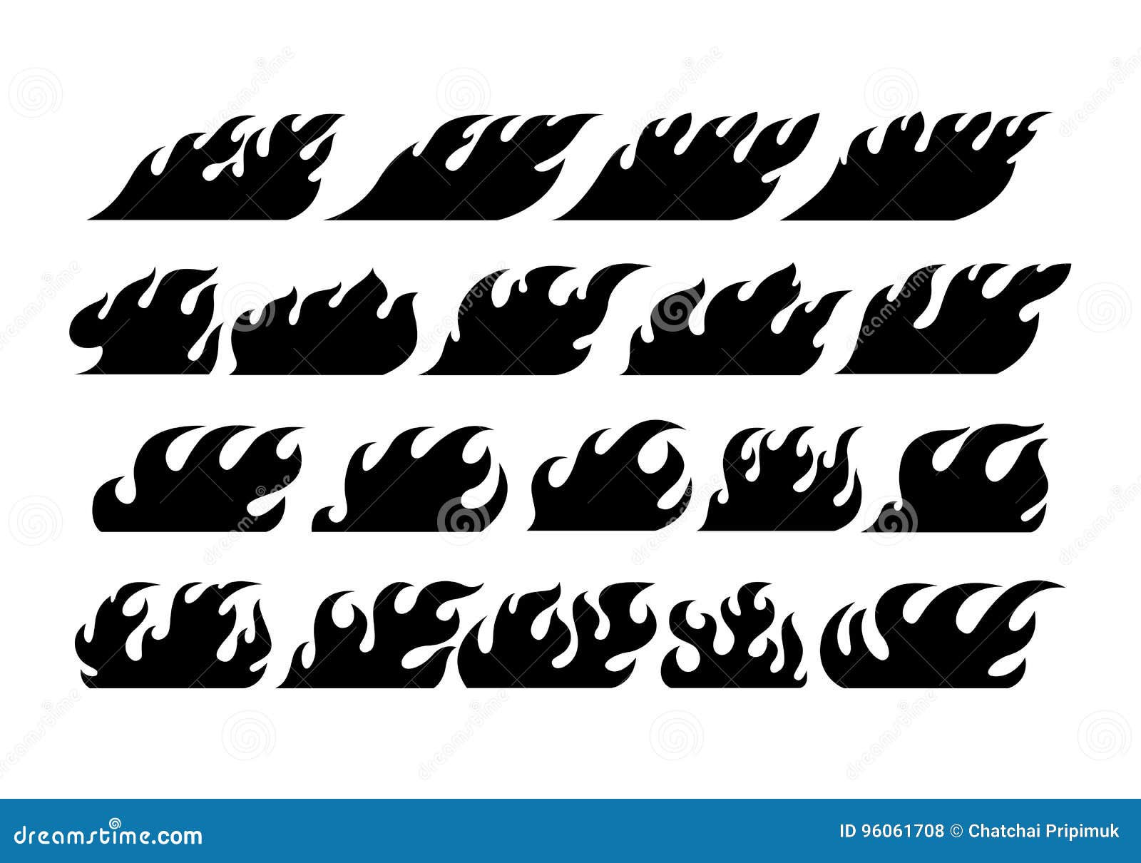 Graphic fire shape, vector stock vector. Illustration of element - 96061708