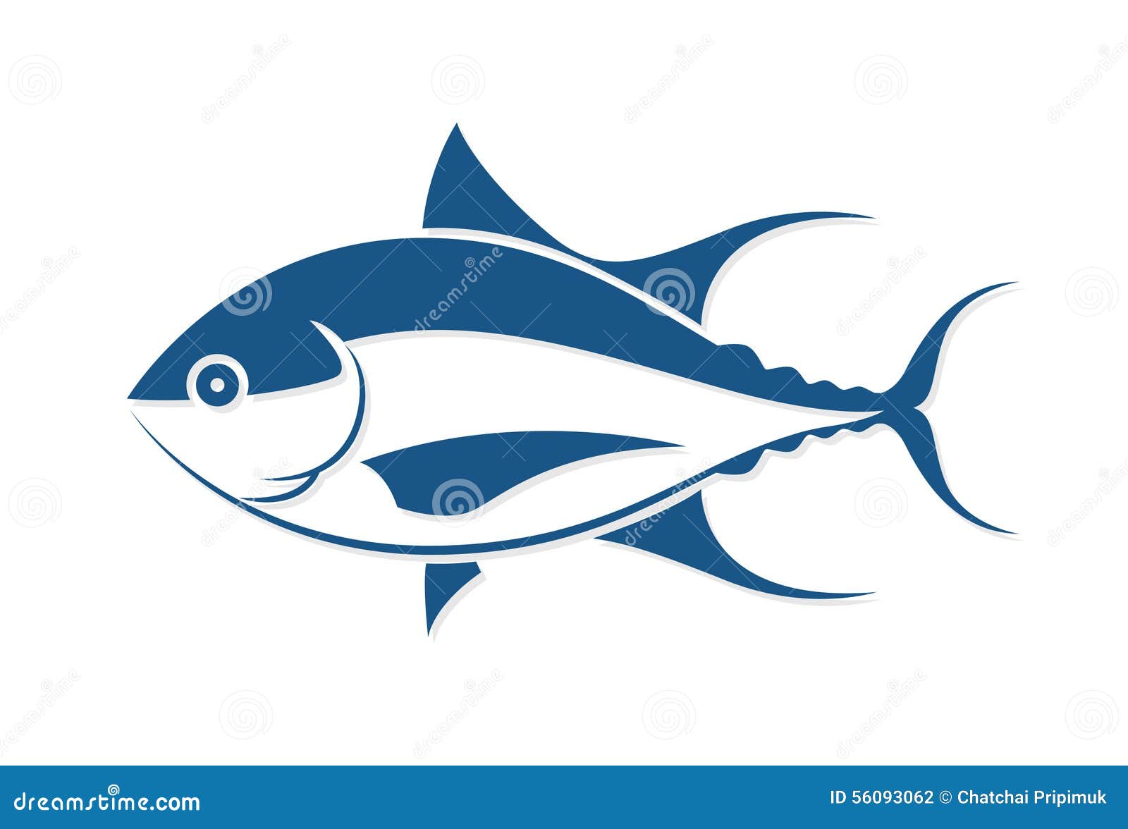 Graphic Fish Cartoon, Vector | CartoonDealer.com #122765328