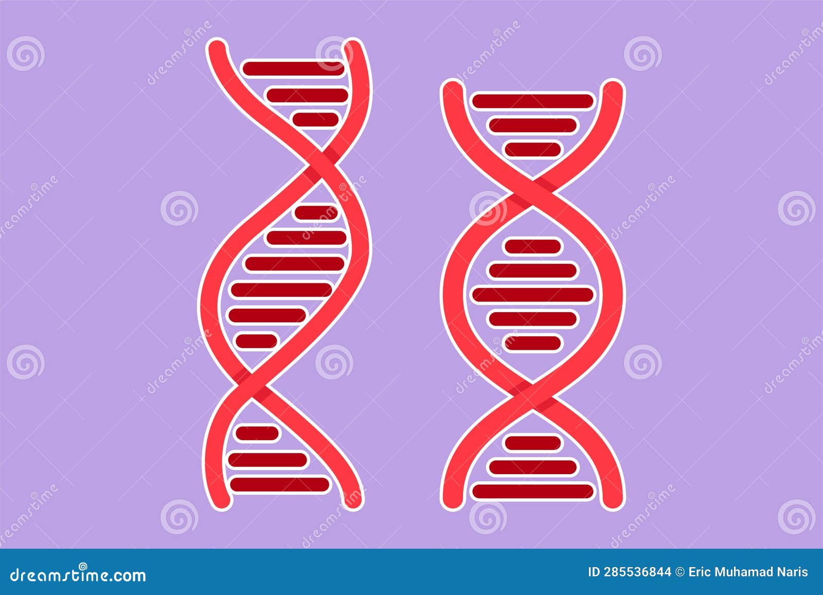 Graphic Flat Design Drawing DNA Icon. Life Gene Model Bio Code Genetic ...
