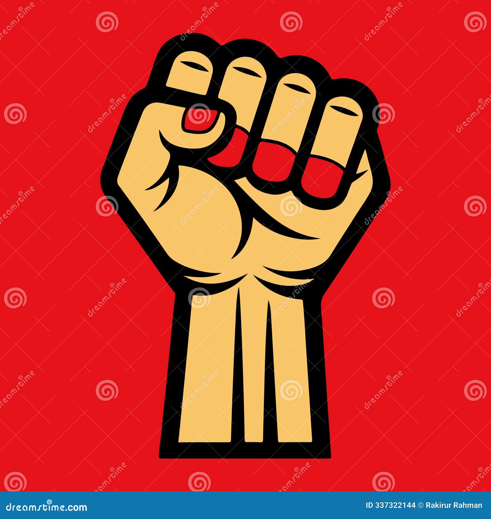 Graphic Flat Design Drawing Stylized Singer Hand Using Microphone ...