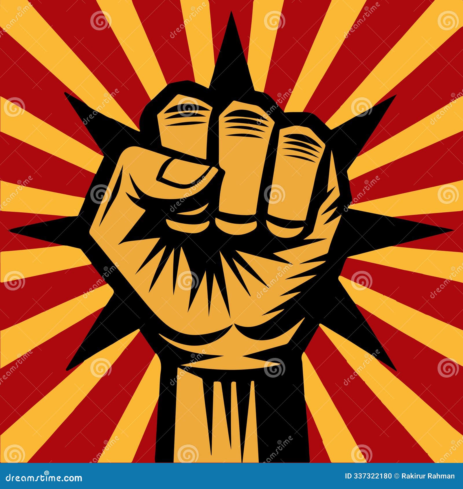 Graphic Flat Design Drawing Stylized Singer Hand Using Microphone ...