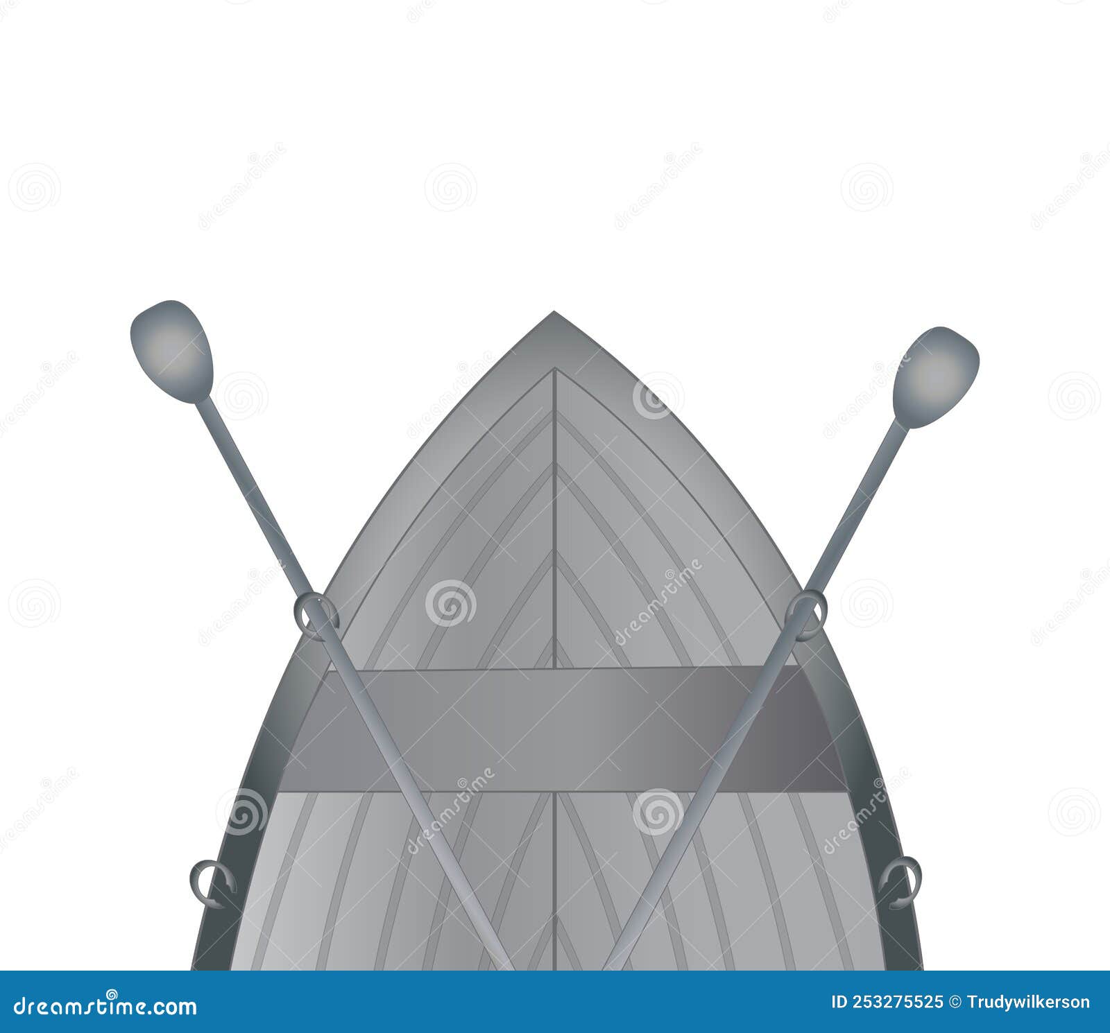 Rowboat On White Background Logo Digital Art. Generative AI Stock ...