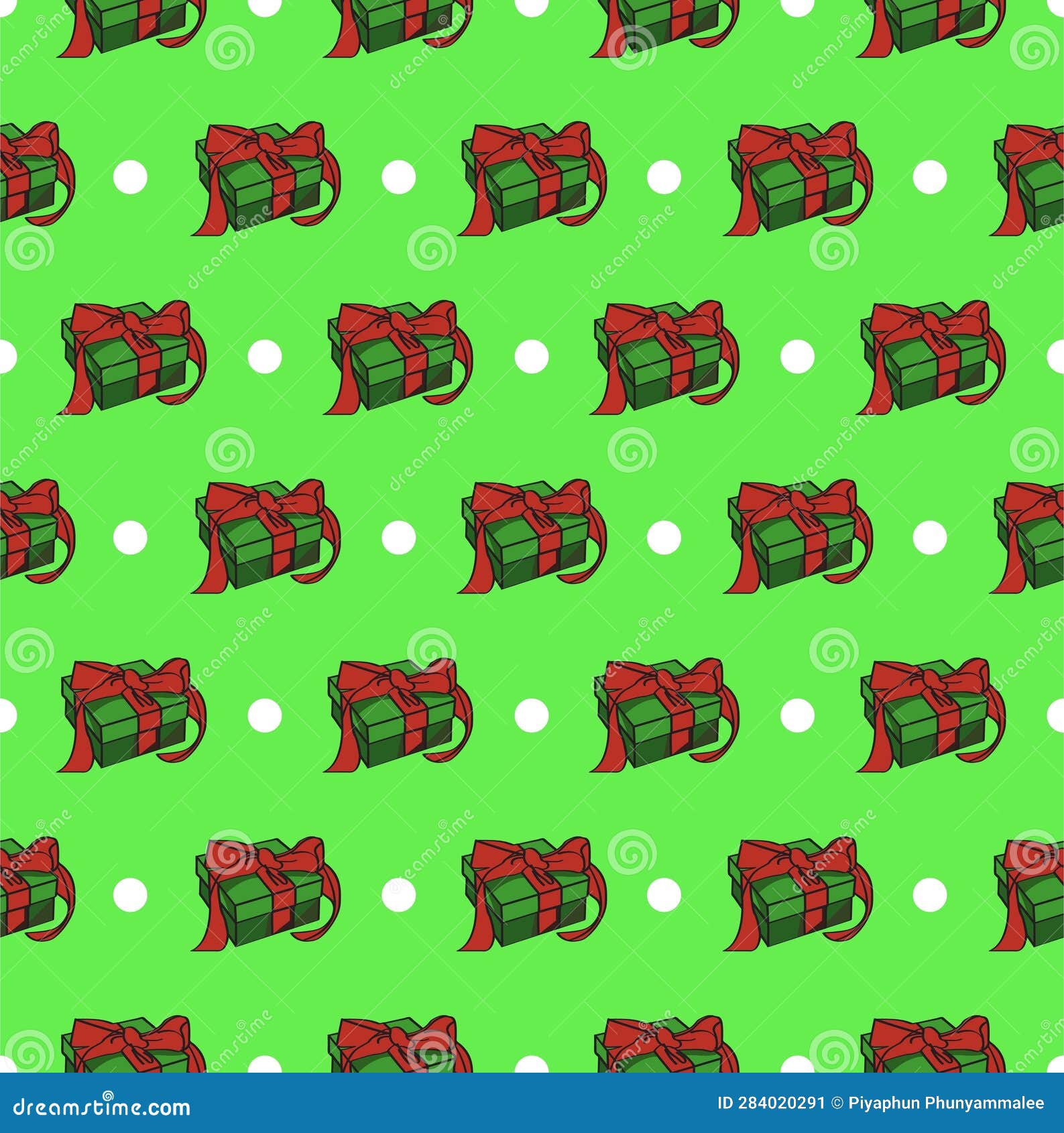 Graphic Gift Box with Circle Pattern 5 Stock Vector - Illustration of ...