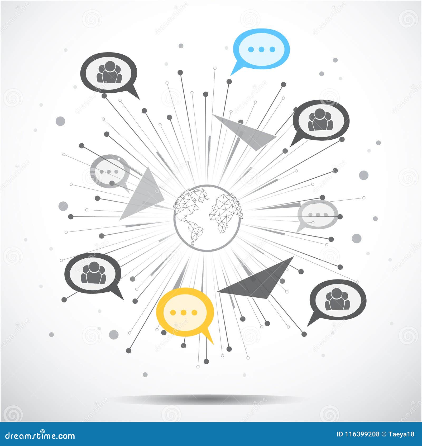 Graphic Global Network Connection Stock Vector - Illustration of ...