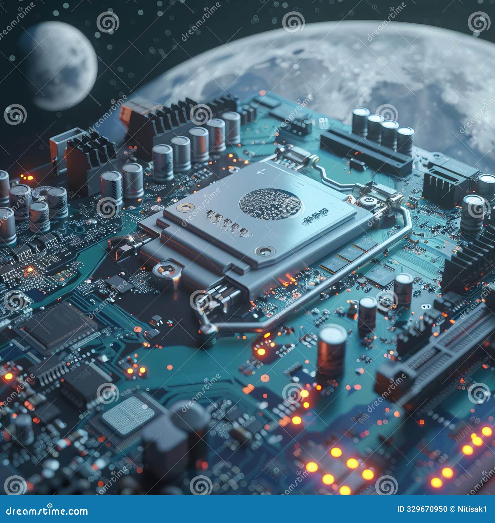 Graphic of Graphical Representation of AIdriven Technology on an ...