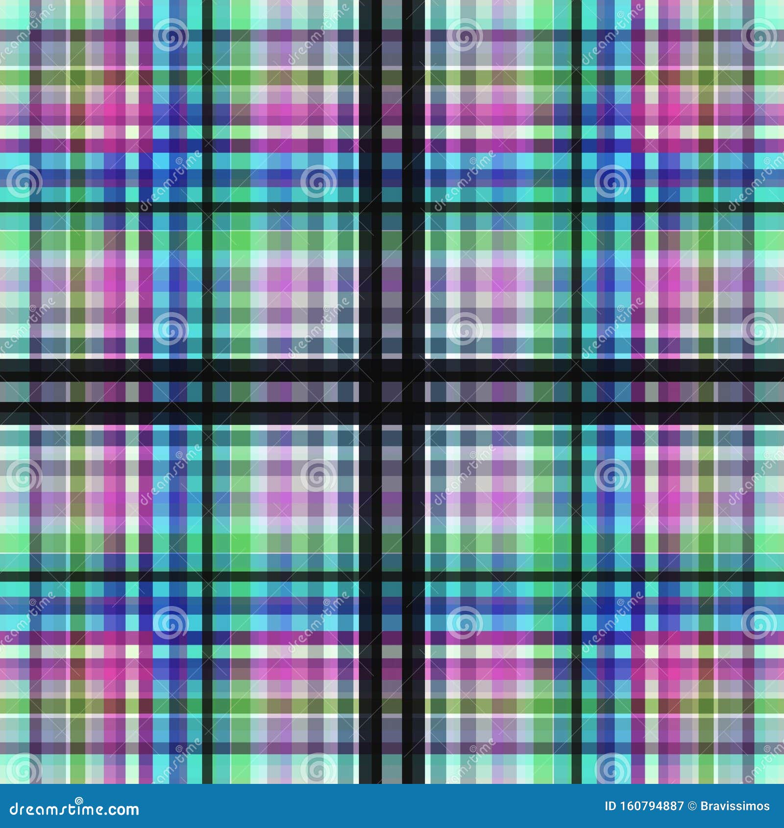 Graphic Grid Pattern, Digital Square. Seamless Line Stock Illustration ...