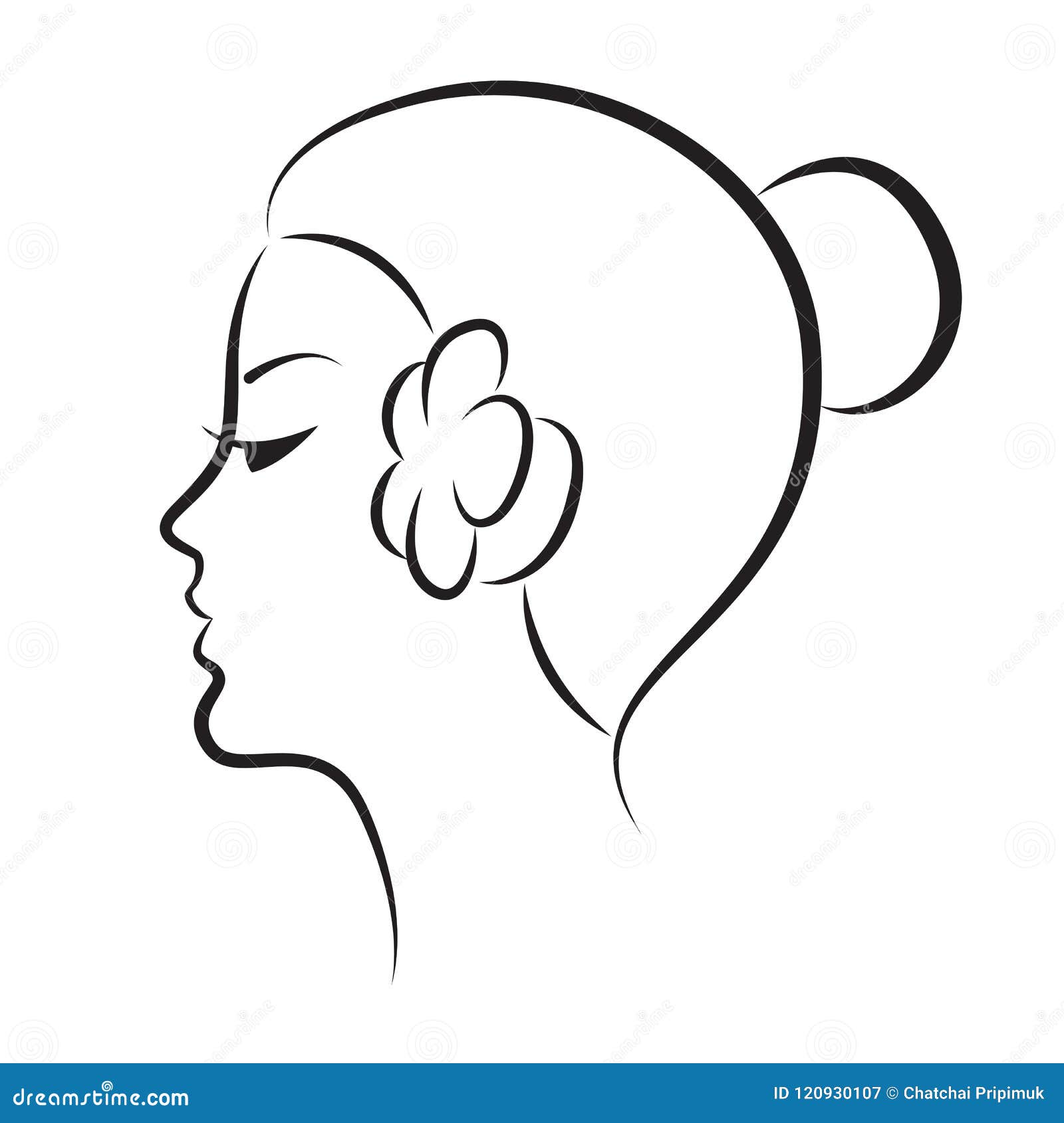 Graphic head, vector stock vector. Illustration of silhouette - 120930107