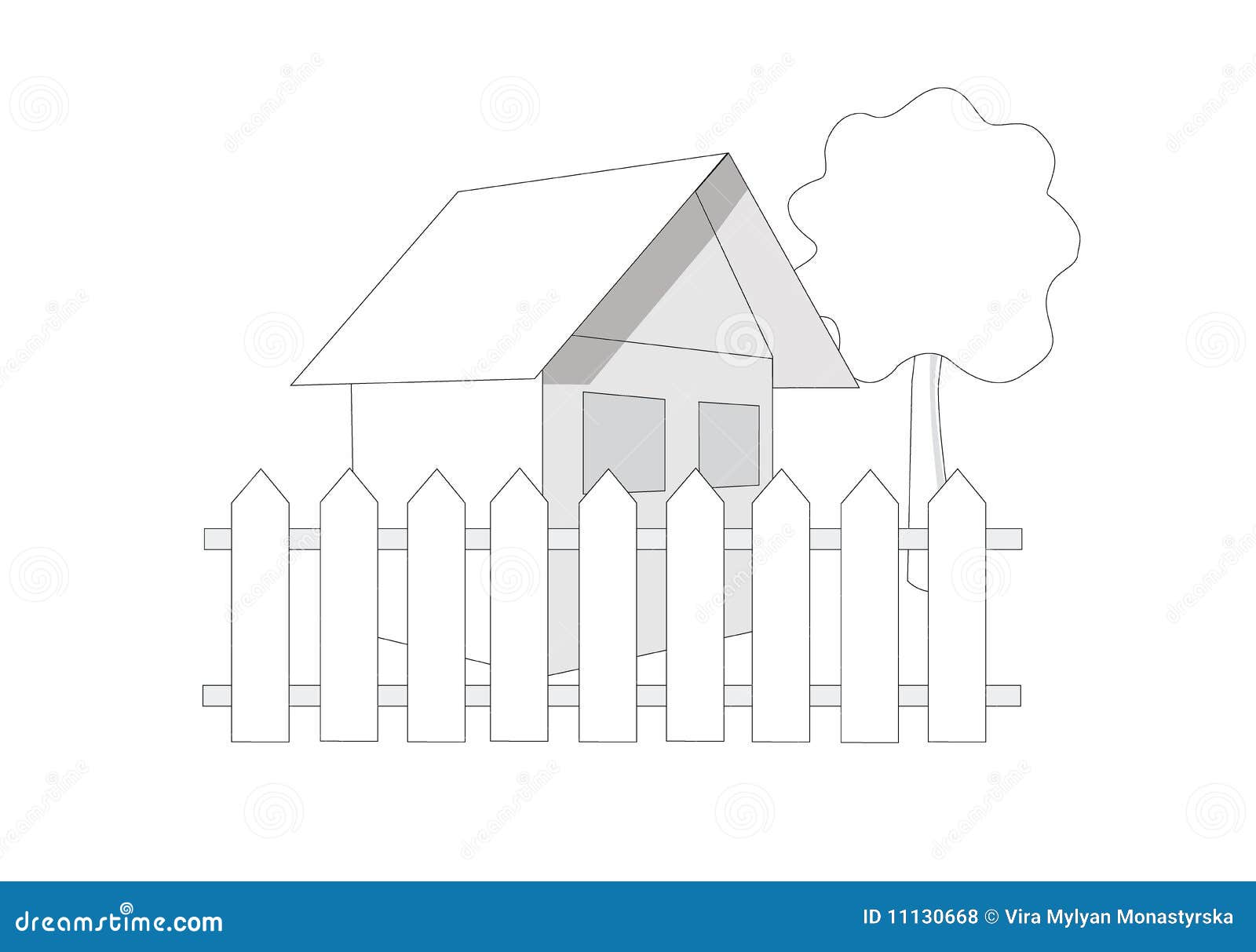 Graphic House stock vector. Illustration of architecture - 11130668
