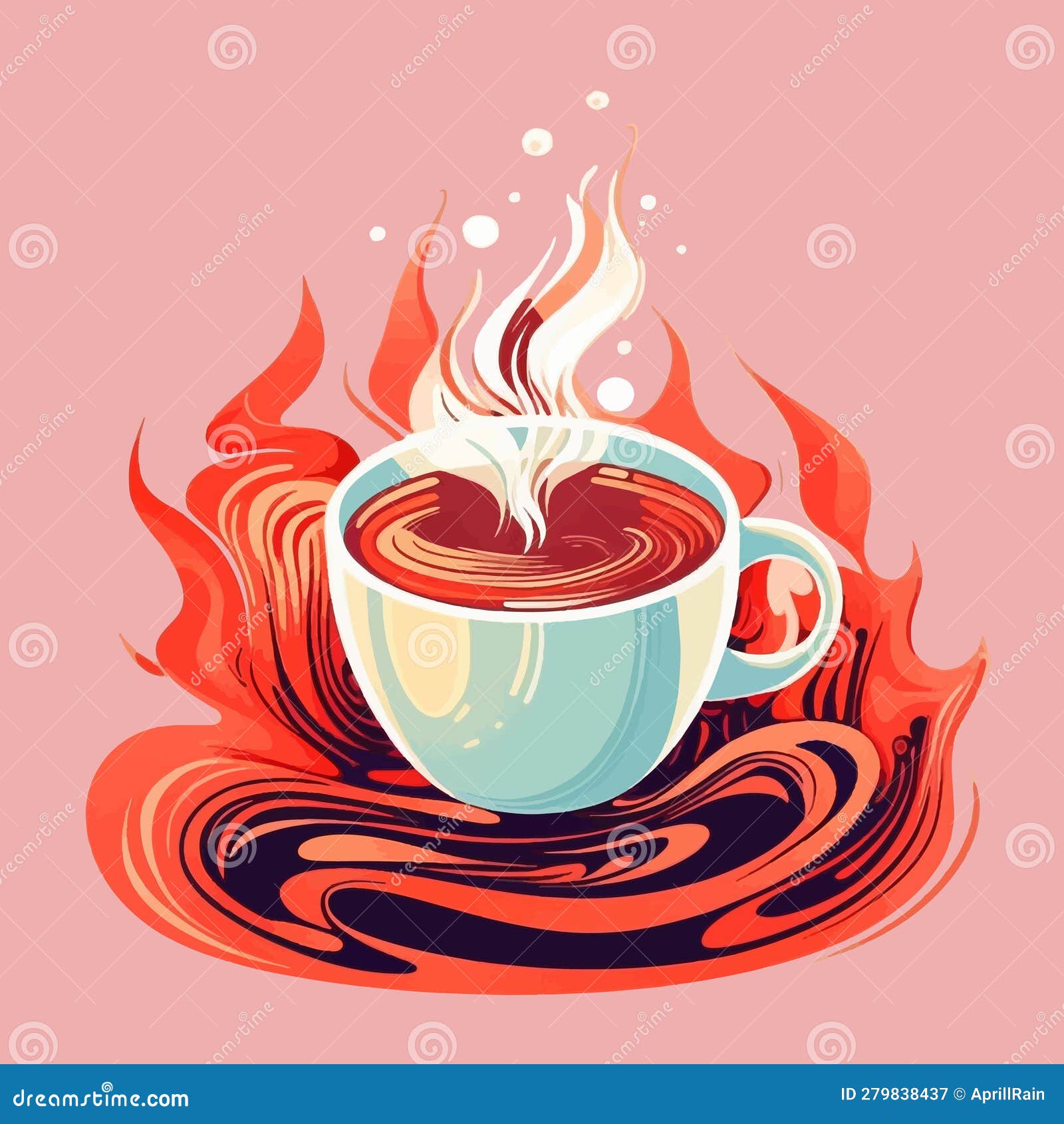 Graphic Icon of a Cup of Hot Tea Stock Vector - Illustration of ...