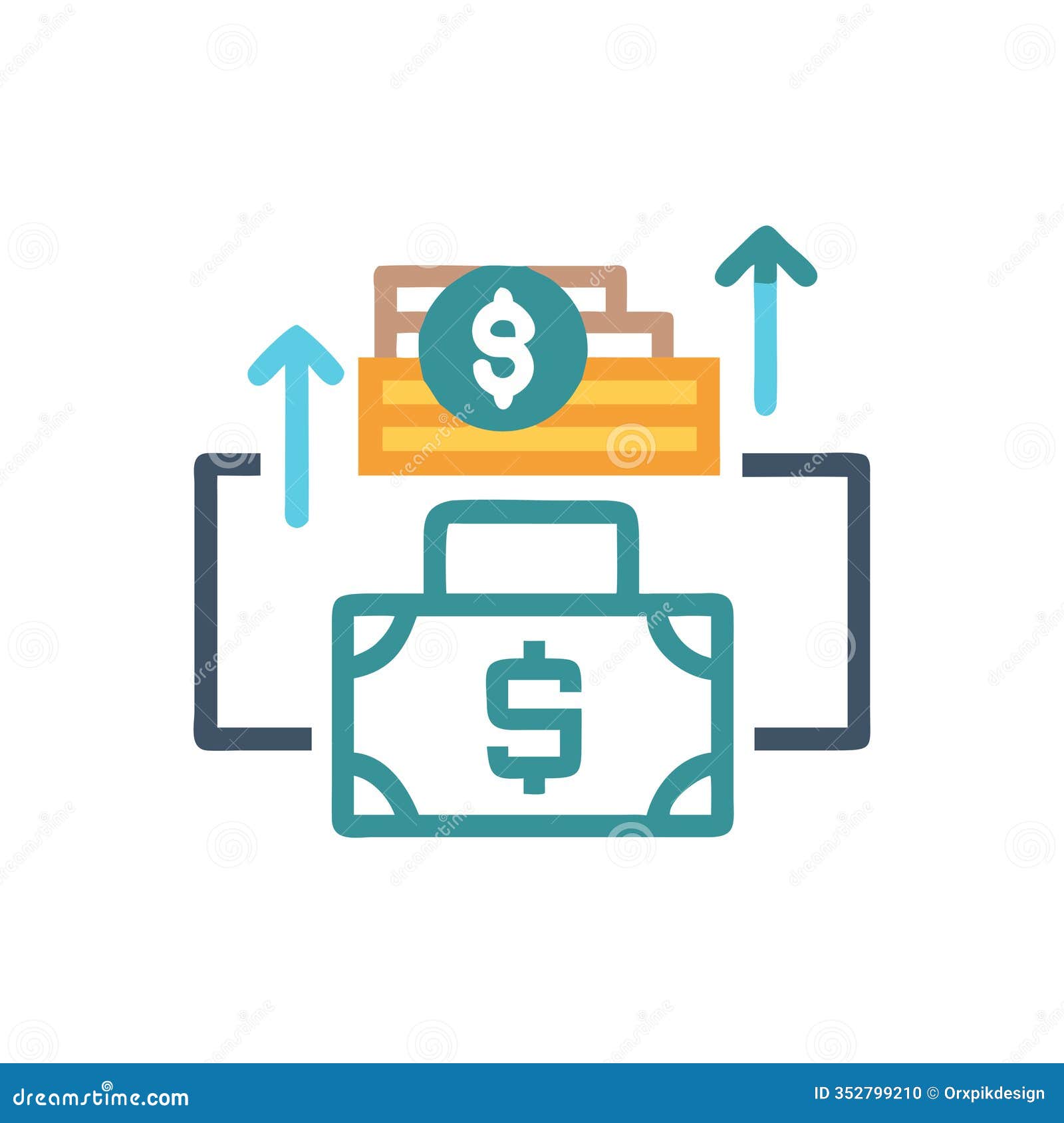 Graphic Icon for Expense Tracking Stock Vector - Illustration of icon ...
