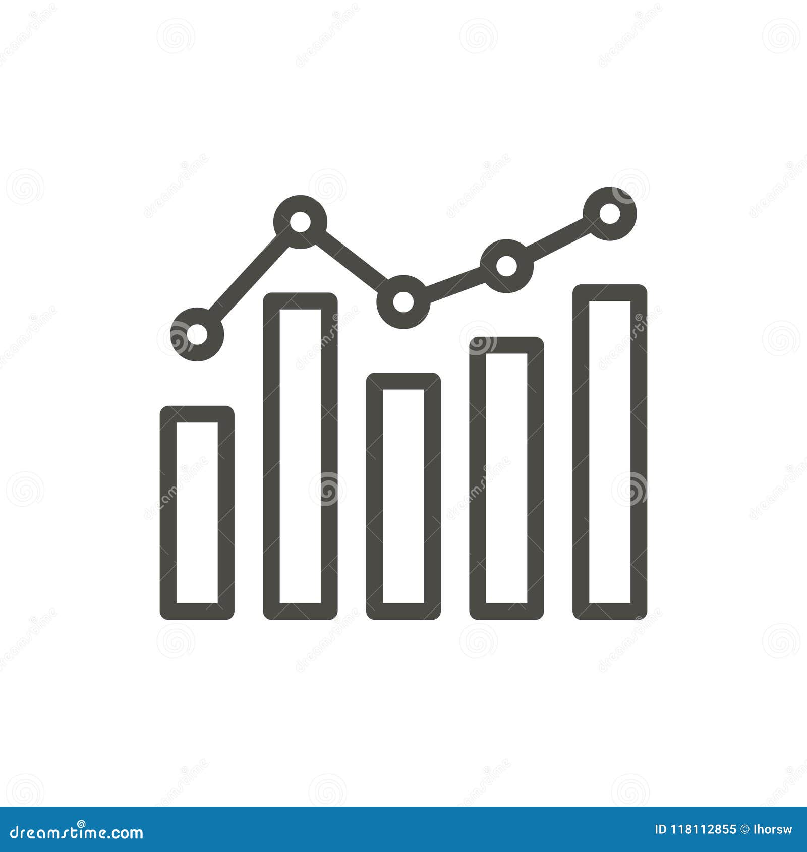 Graphic Icon Vector. Outline Rising. Line Business Symbol Stock ...