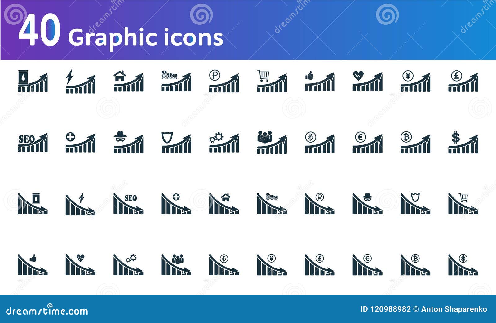 Graphic Icons Set. UI and UX. Premium Quality Symbol Collection Stock ...