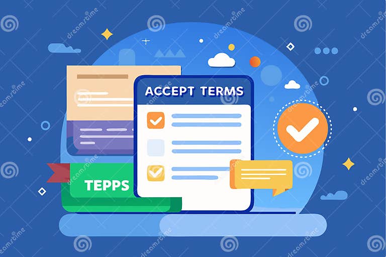 Graphic Illustrating Customizable Terms Acceptance with Checkboxes and ...