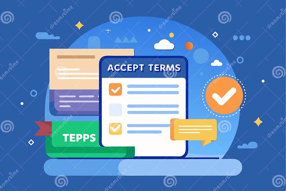 Graphic Illustrating Customizable Terms Acceptance with Checkboxes and ...