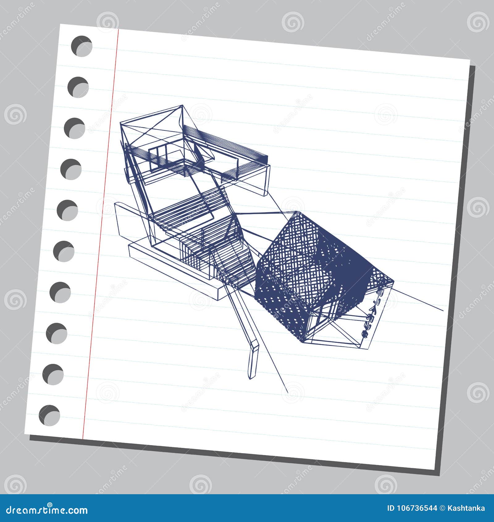 Graphic Illustration with Decorative Architecture 15 Stock Vector ...