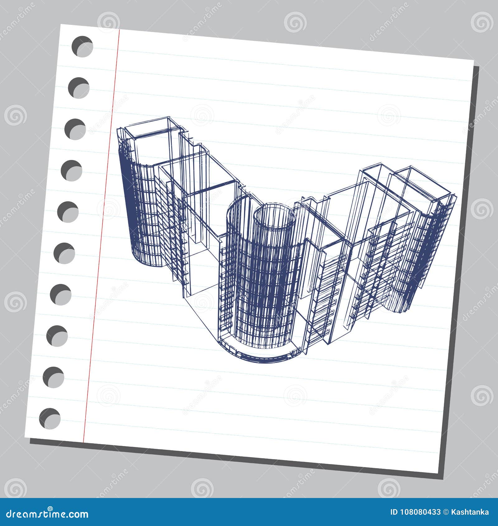 Graphic Illustration with Decorative Architecture 22 Stock Vector ...