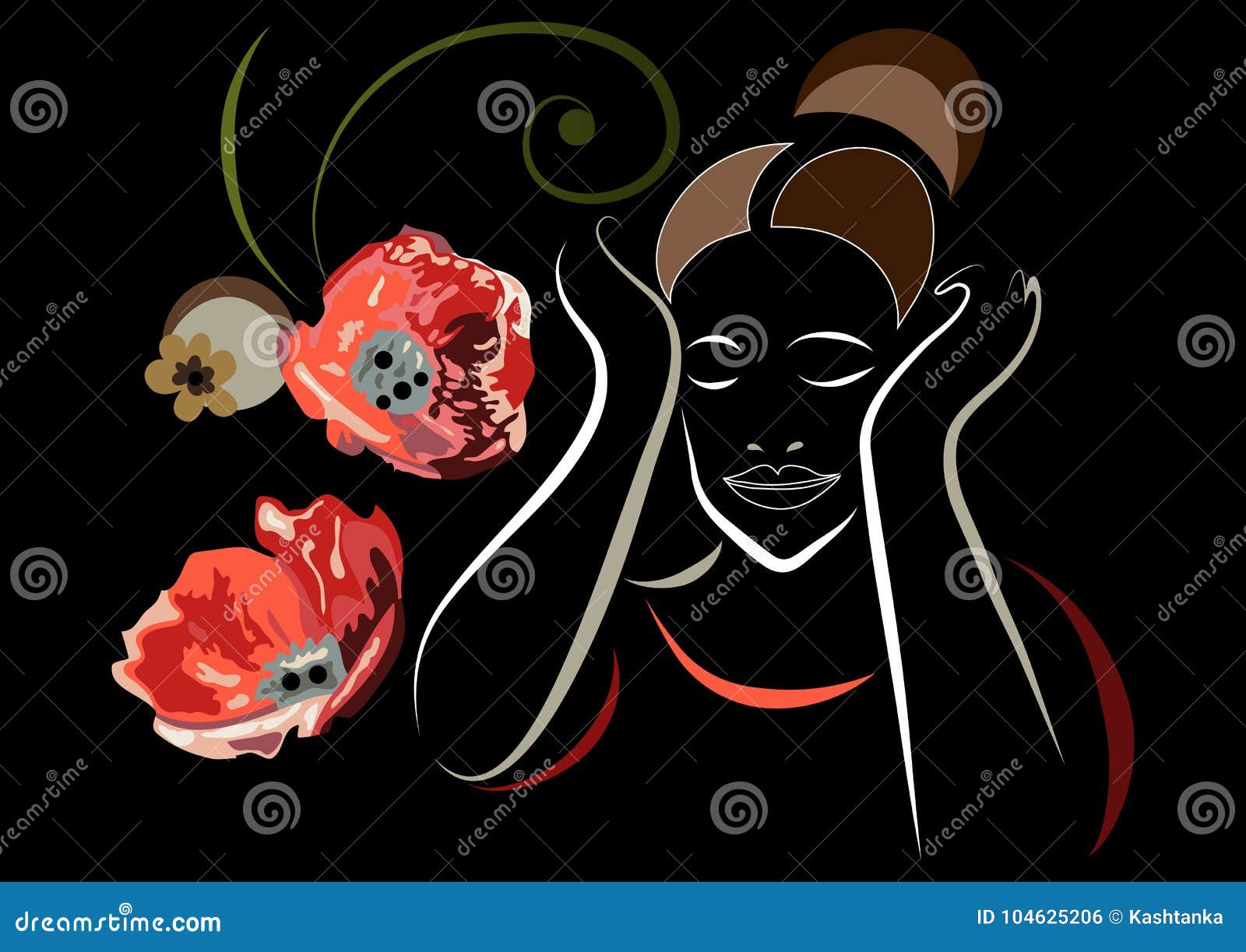 Graphic Illustration with Decorative Opiates 5 Stock Vector ...