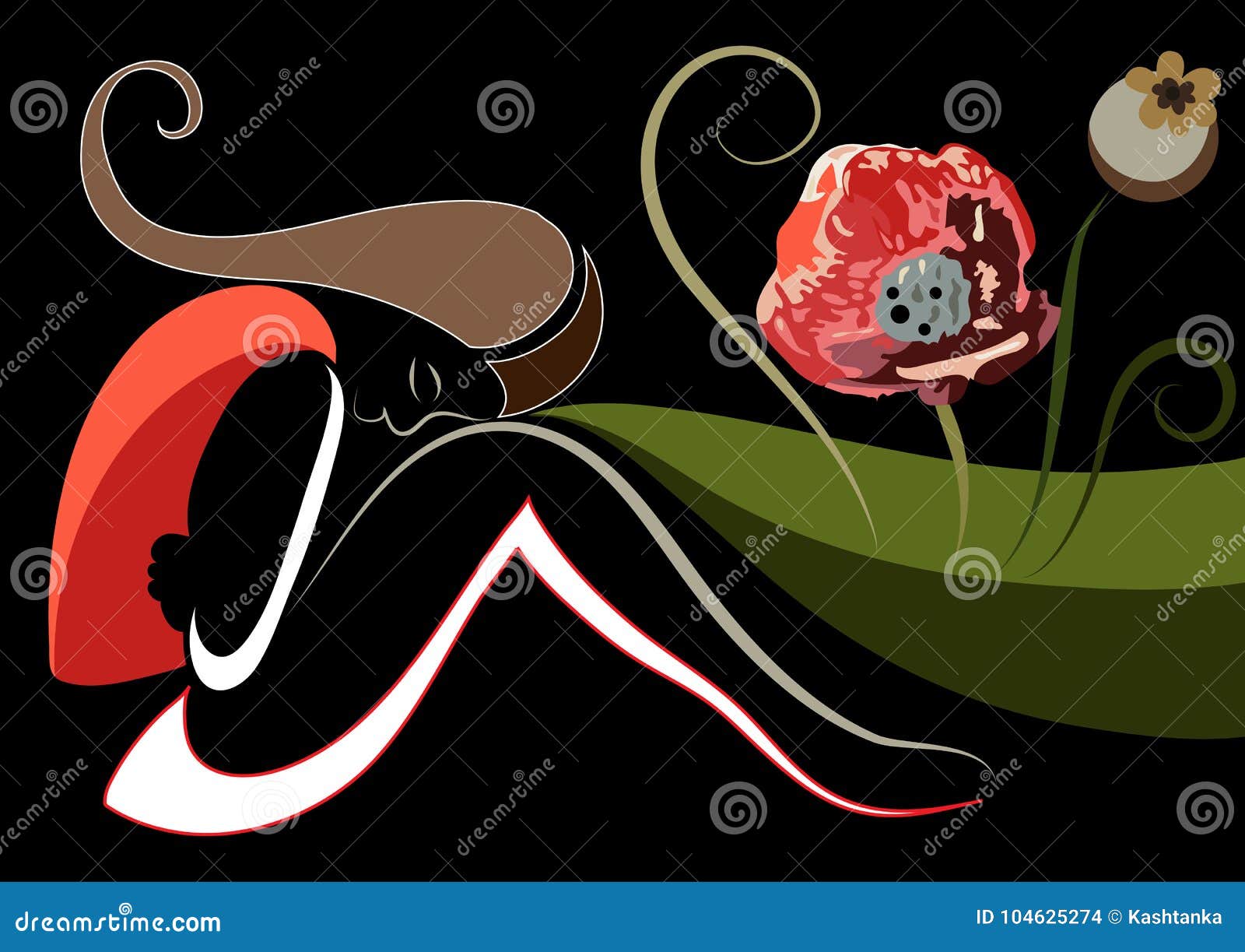 Graphic Illustration with Decorative Opiates 9 Stock Vector ...