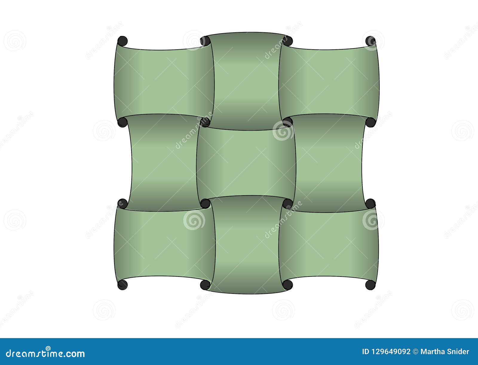 Green Weave stock illustration. Illustration of precision - 129649092