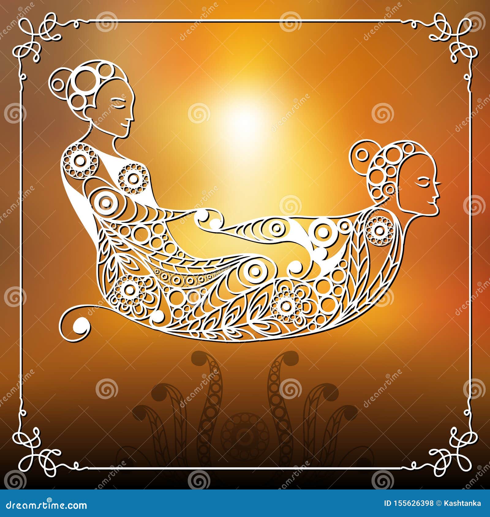 Graphic Illustration of with Thai Massage 8 Stock Vector - Illustration ...